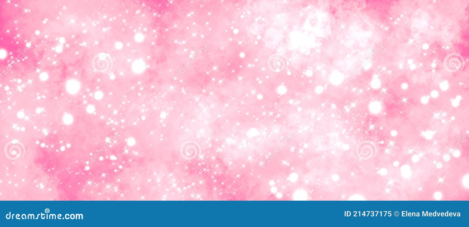 Pink Magic Abstract Festive Light Airy Background with Shine and Sparks ...