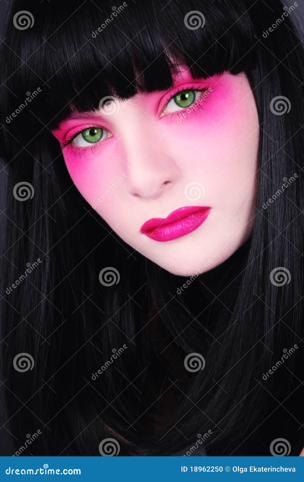 Pink makeup stock photo. Image of model, woman, glam - 18962250