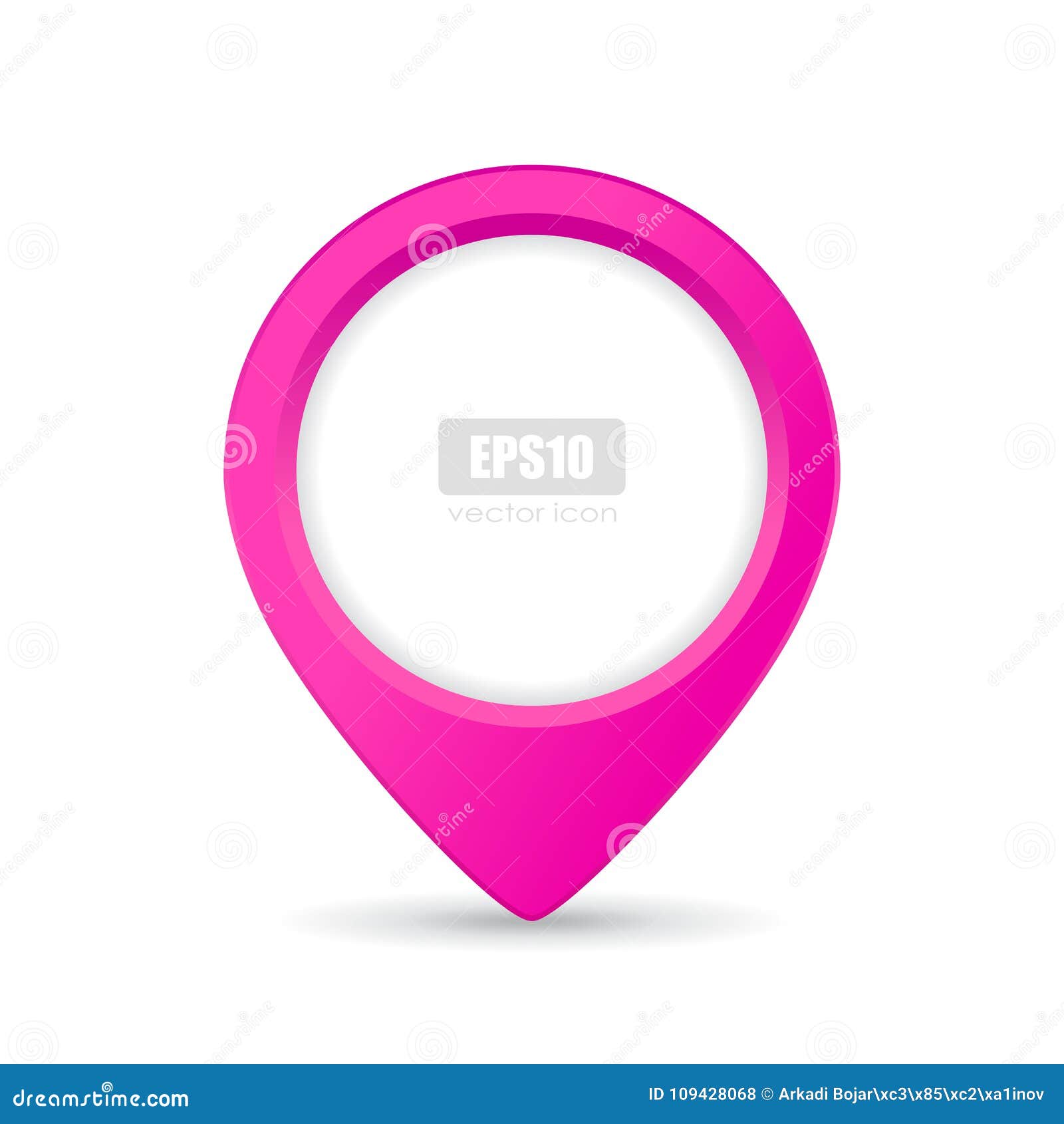 Pink Map Pointer Vector Icon Stock Vector - Illustration of background ...