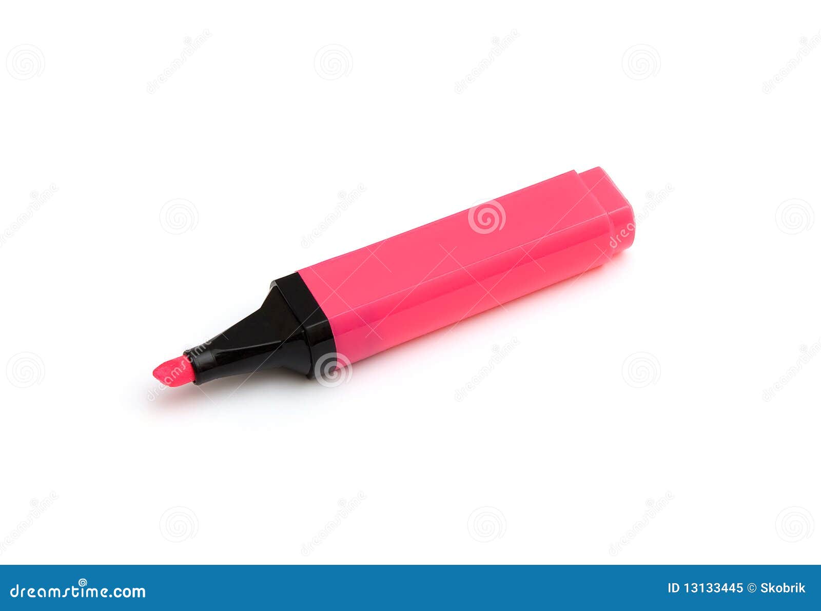 Pink marker stock image. Image of highlighter, colorful - 13133445