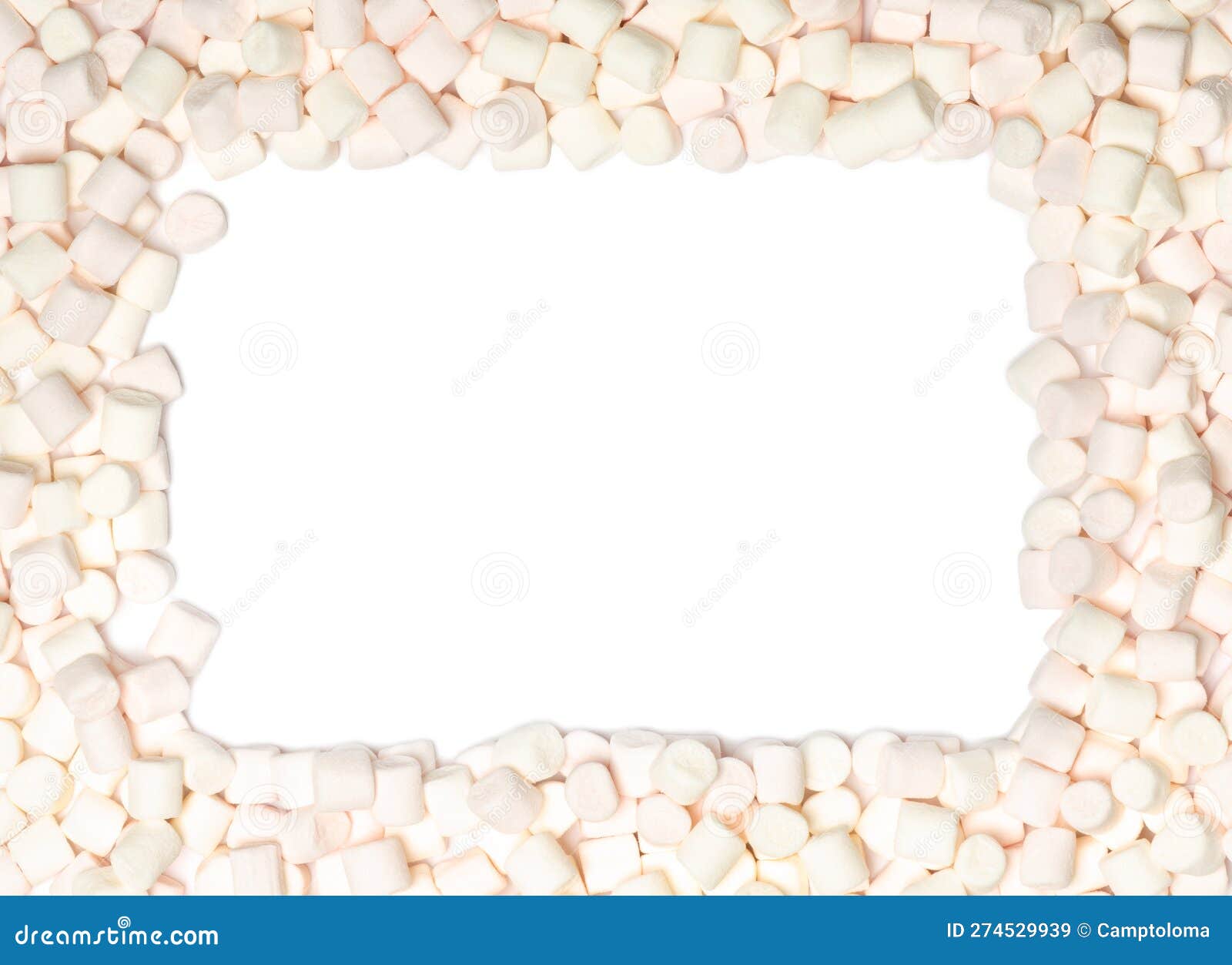 Pink marshmallow border stock image. Image of affectionate - 274529939
