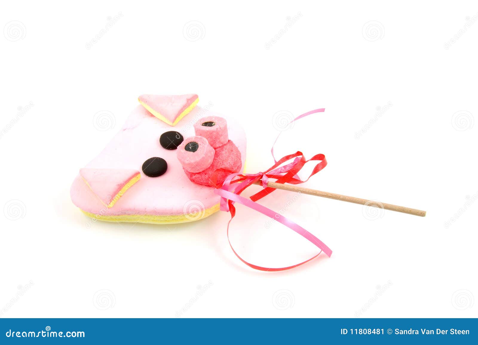 Pink marshmallow pigs head stock image. Image of pigs - 11808481