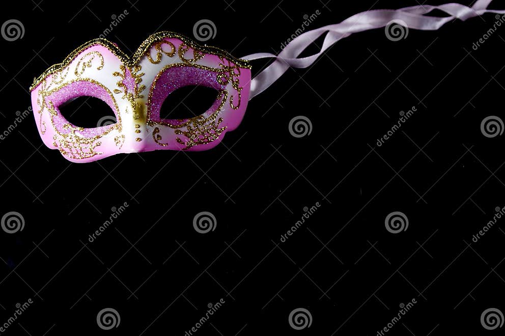 Pink mask stock image. Image of costume, halloween, masquerade - 52464745