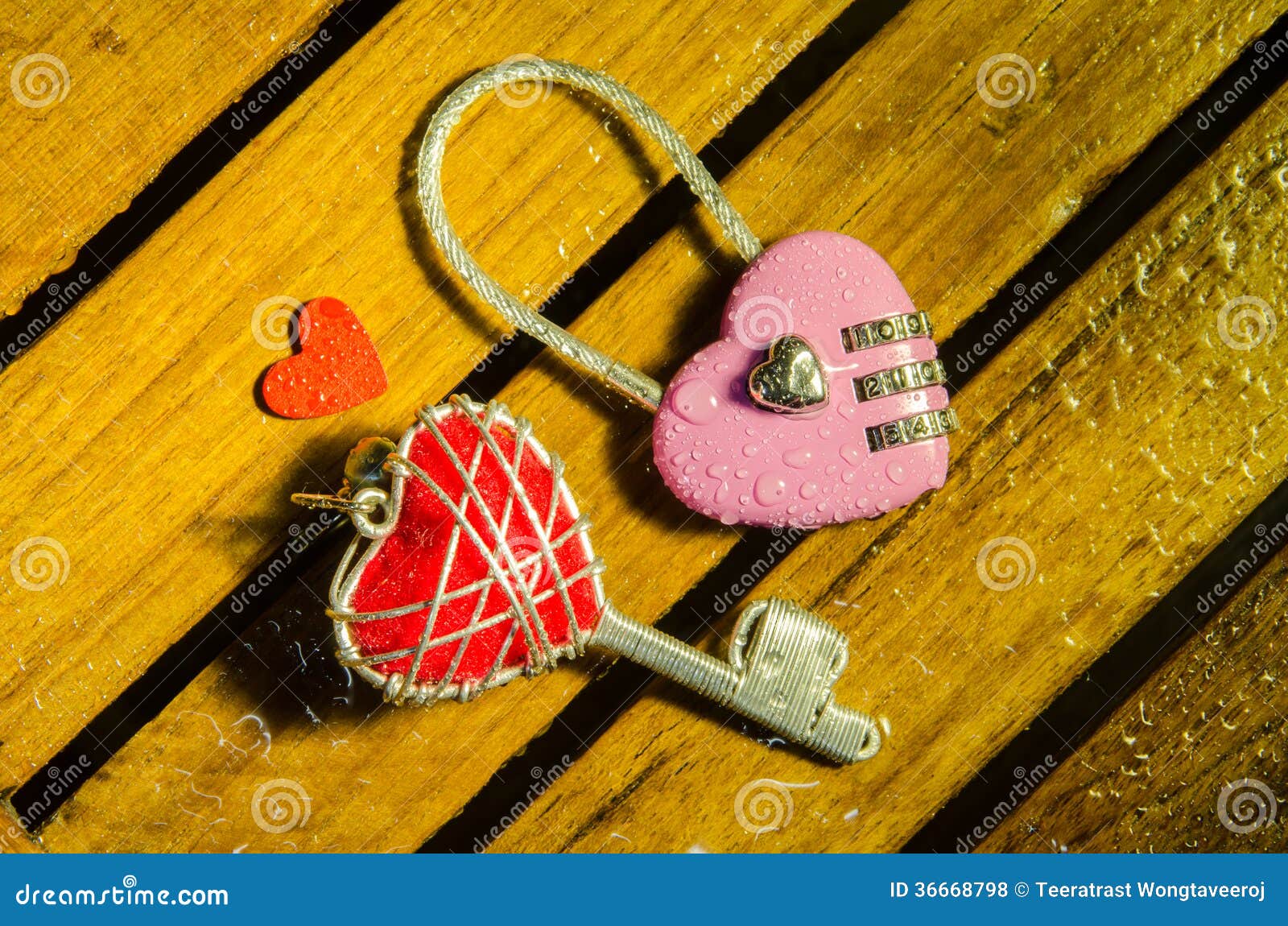 Pink Master in Heart Shape Key and Red Heart Key Stock Photo - Image of ...