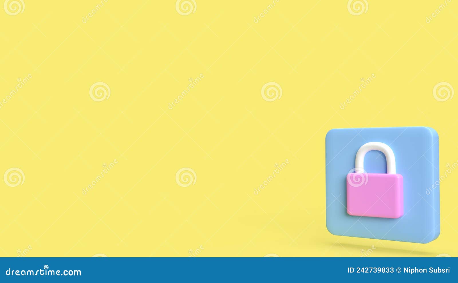 The Pink Master Key for Security Concept 3d Rendering Stock ...