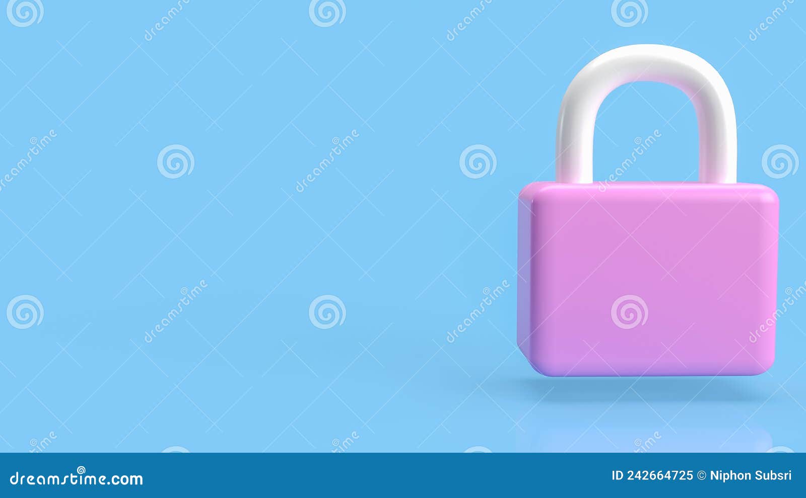 The Pink Master Key for Security Concept 3d Rendering Stock ...