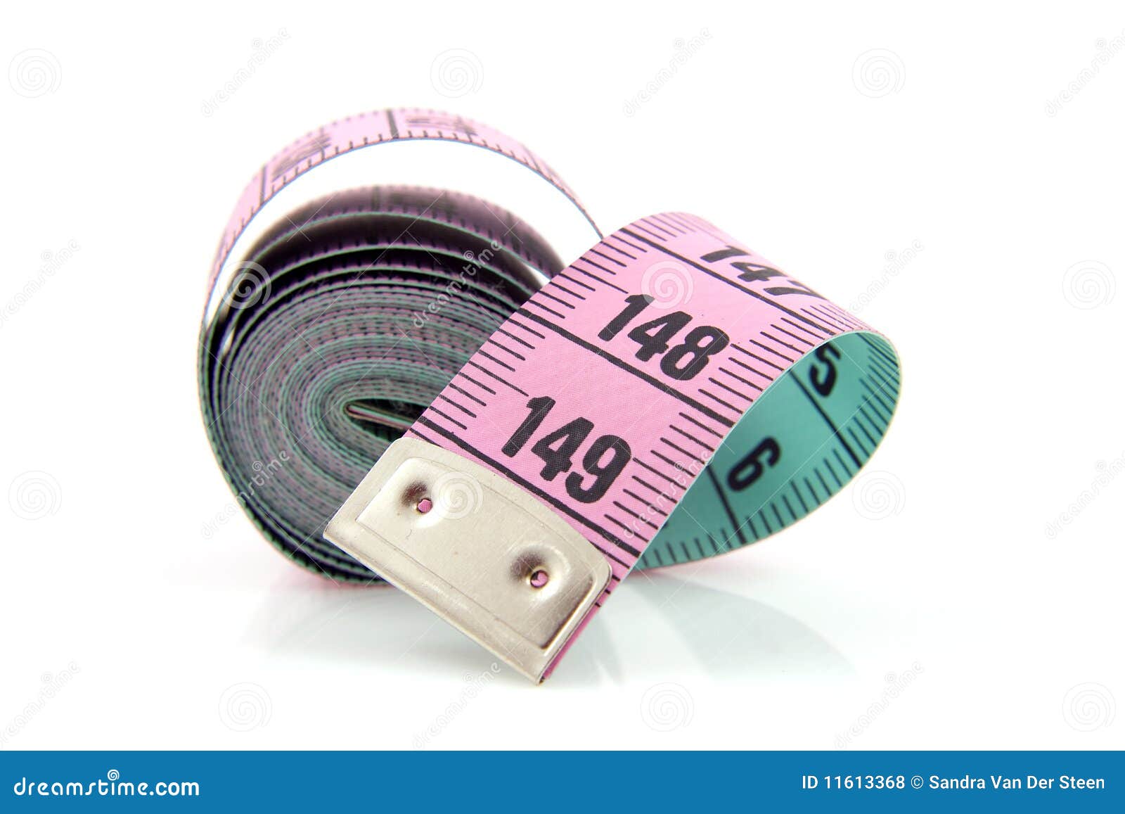 Pink measure tape stock photo. Image of object, measuring - 11613368