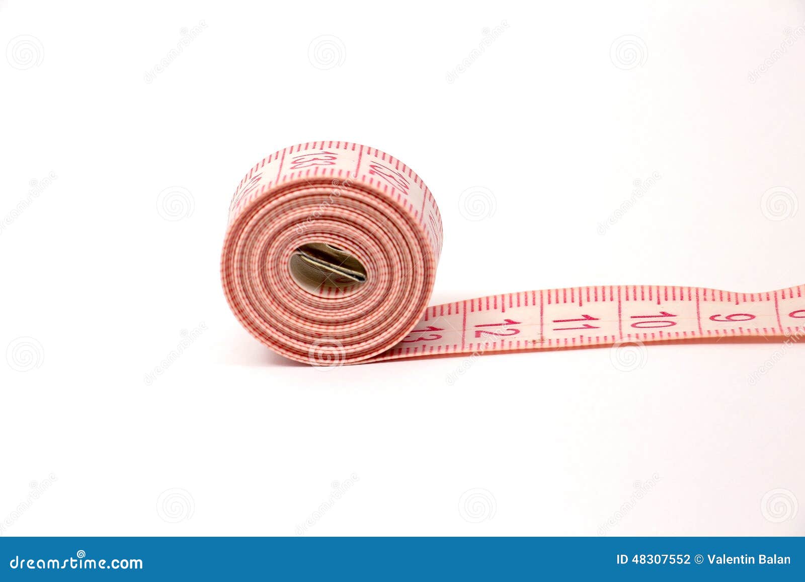 Pink measure tape stock photo. Image of measurement, ruler - 48307552