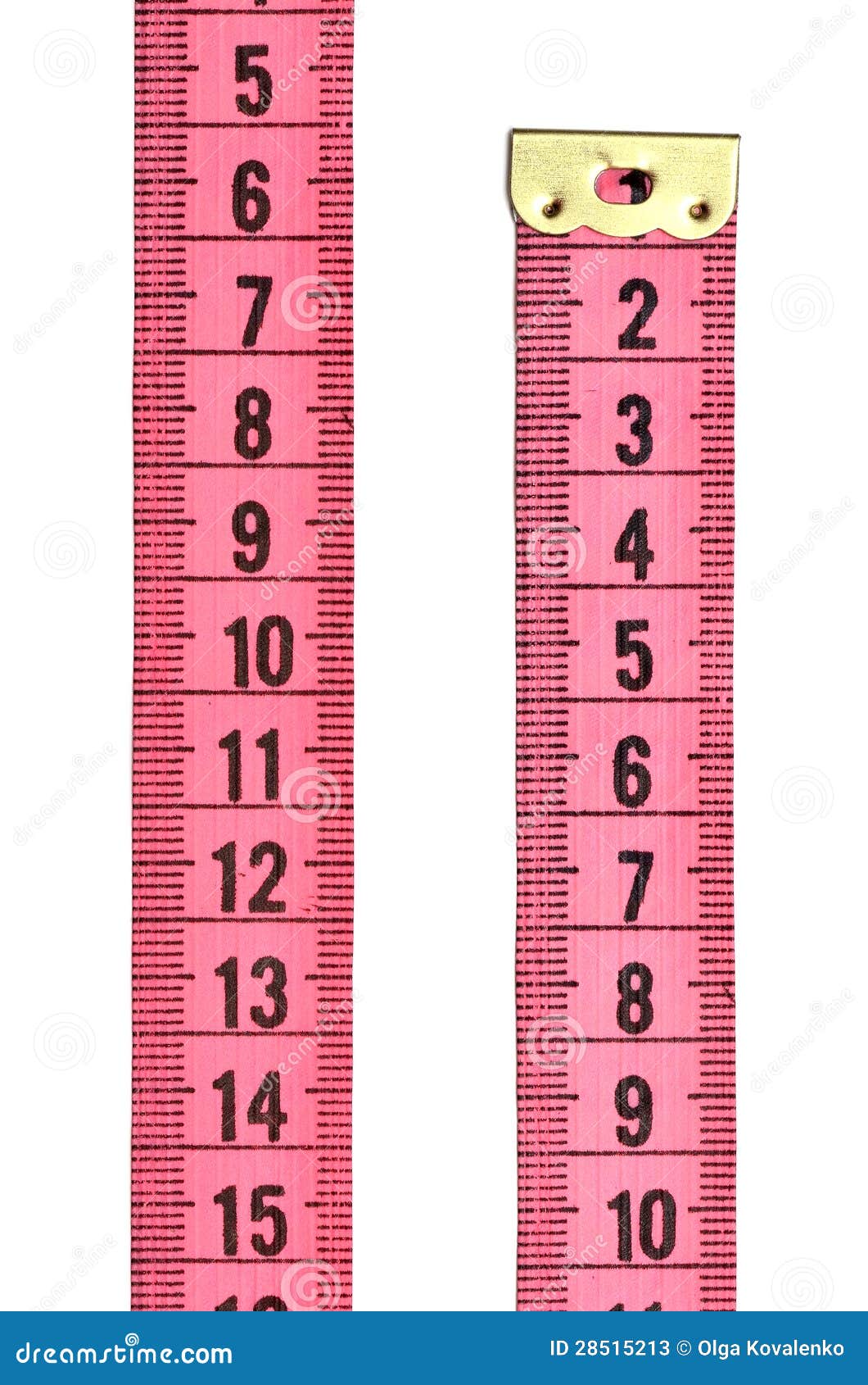 Pink measuring tape stock image. Image of scale, measure - 28515213