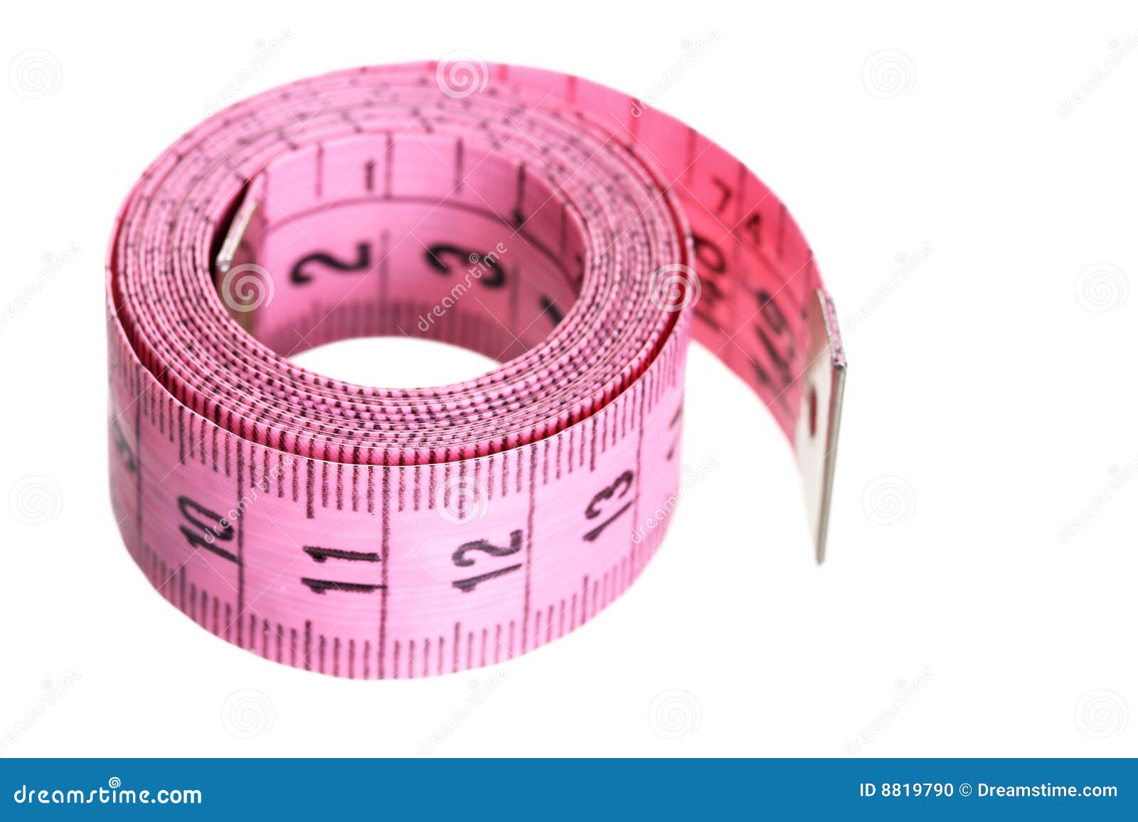 Pink measuring tape stock photo. Image of diet, cloth - 8819790