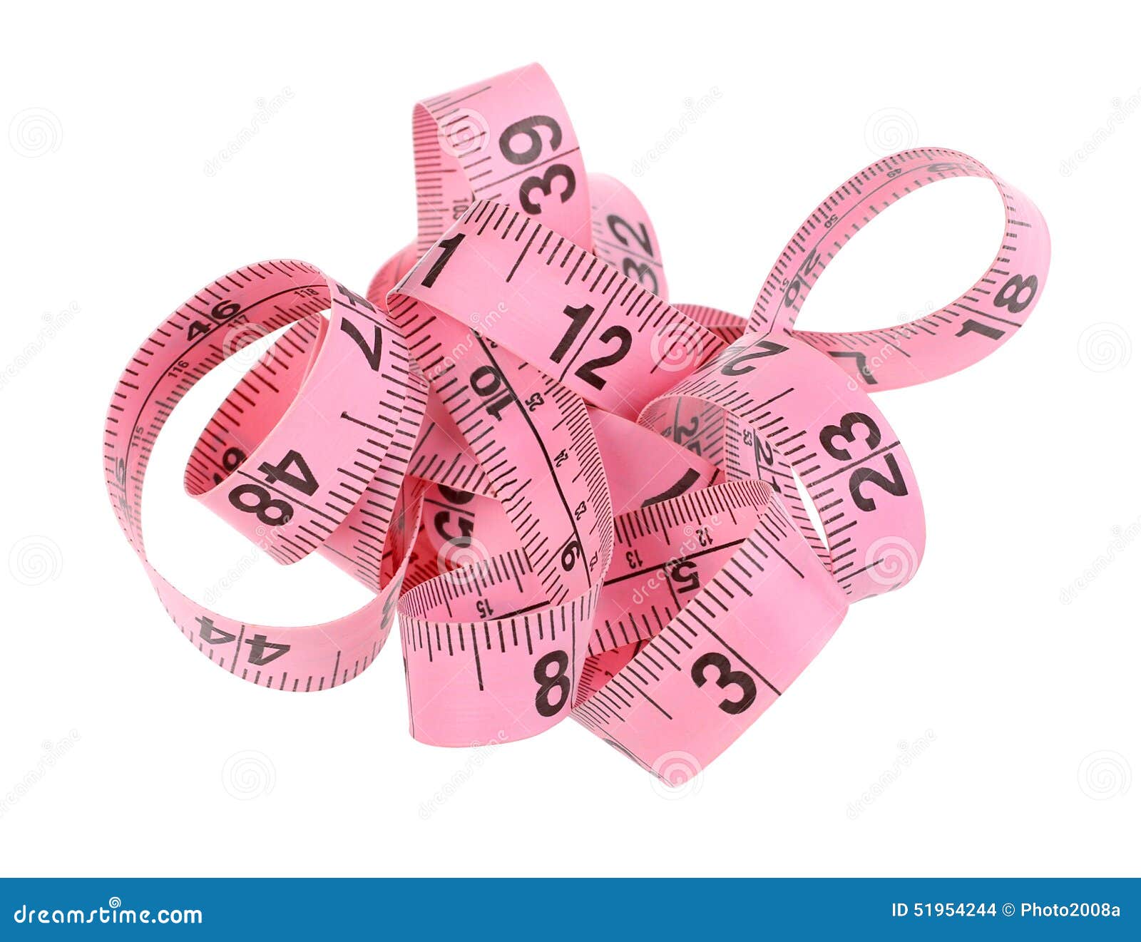 Pink Measuring Tape stock photo. Image of nutrition, ribbon - 51954244