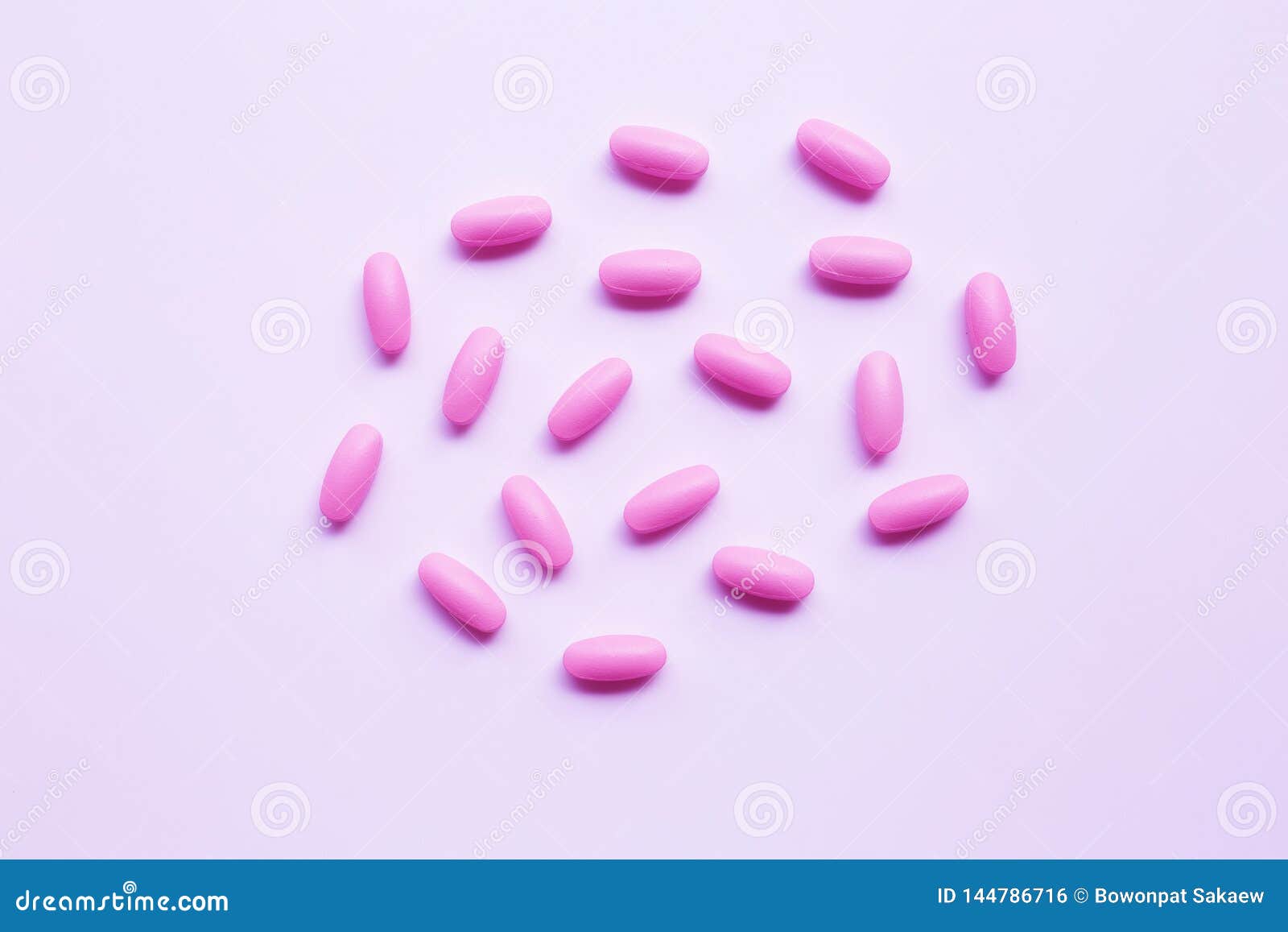 Pink Medicine Pills on Pink Background Stock Photo - Image of magnesium ...