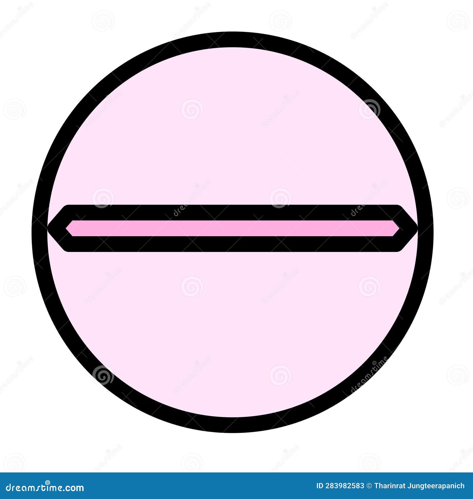 Pink medicine tablet pill stock vector. Illustration of shape - 283982583