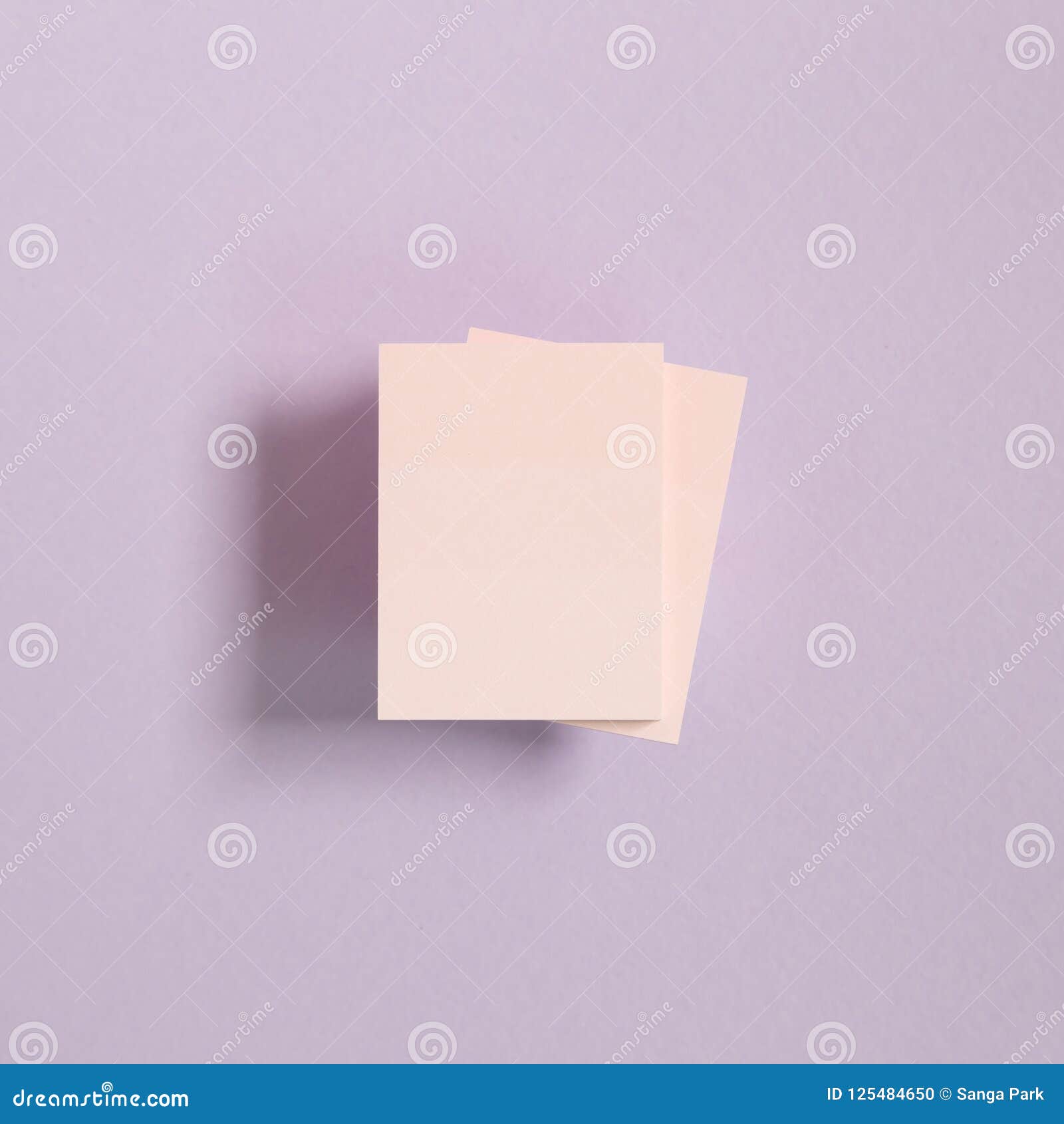 Pink Memo Pad, Sticky Notes on Purple Background Stock Photo - Image of ...