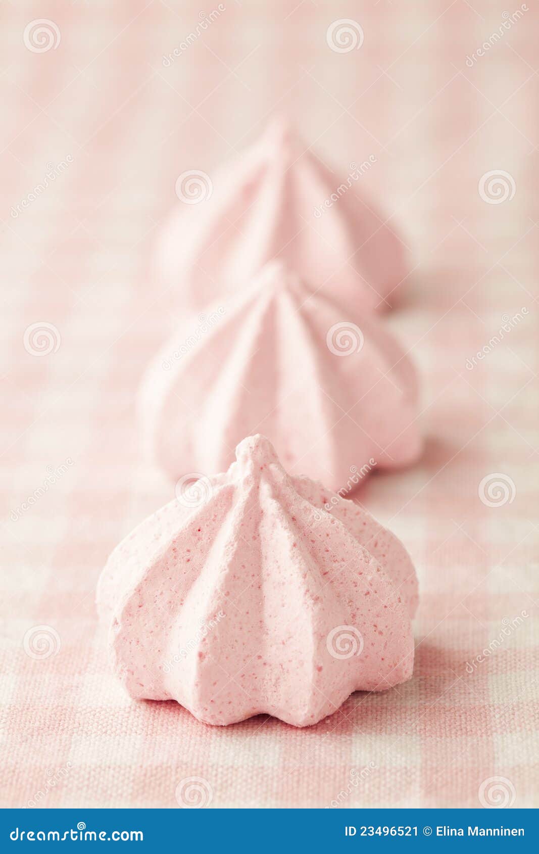 Pink meringue stock image. Image of cookie, twirl, delicious - 23496521