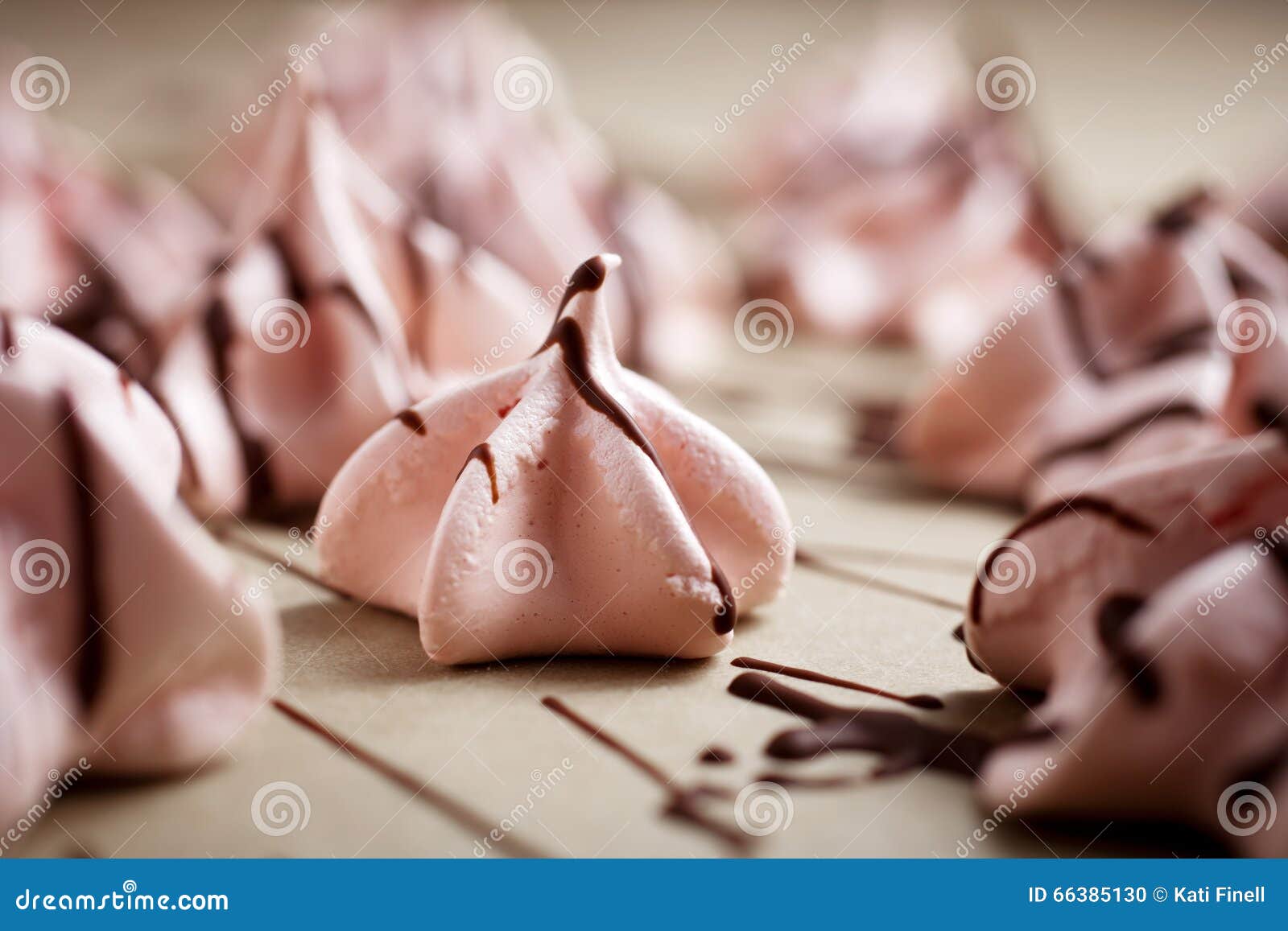 Pink meringues stock photo. Image of delicate, detail - 66385130
