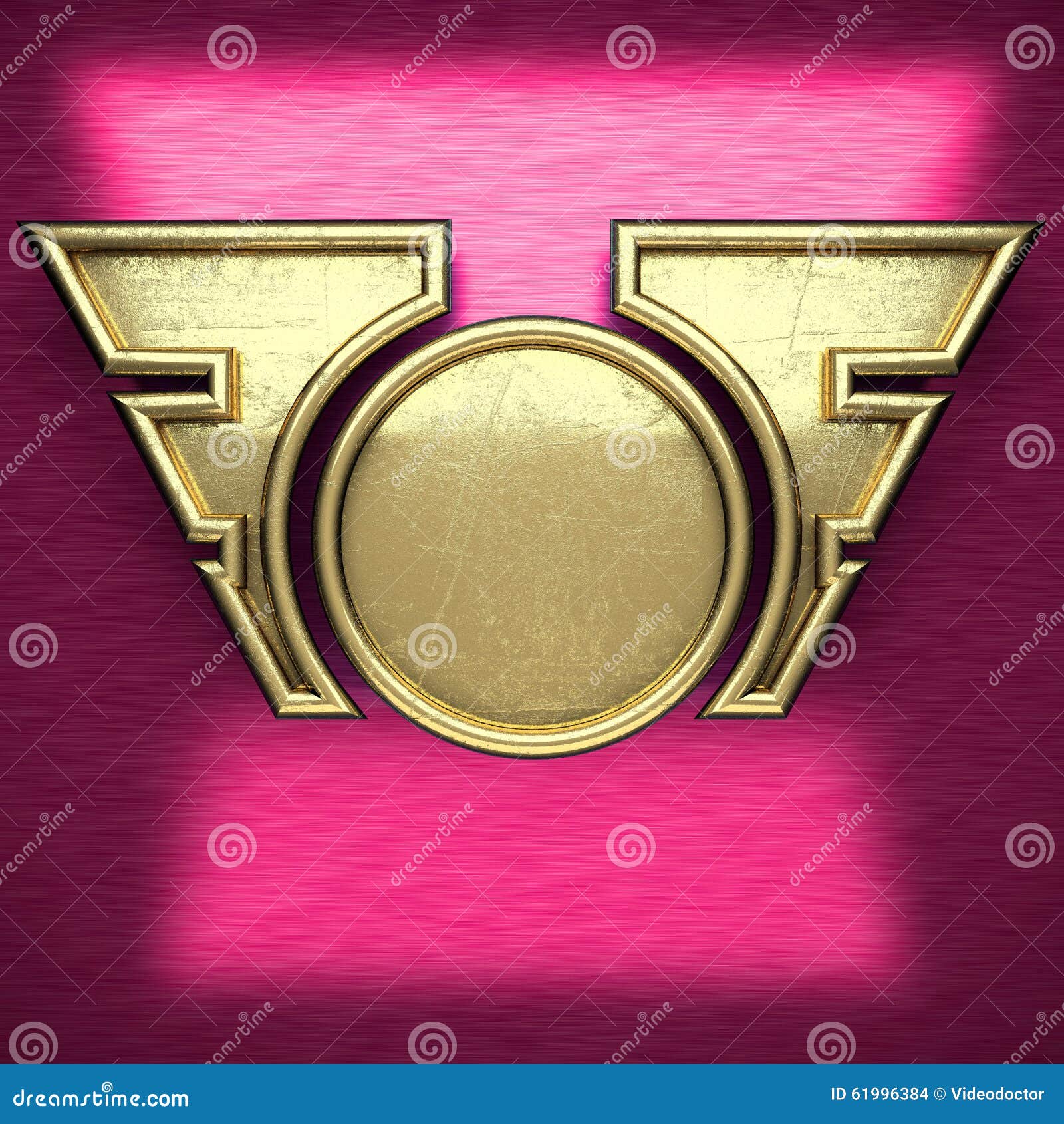 Pink Metal Background with Yellow Element Stock Photo - Image of sheet ...