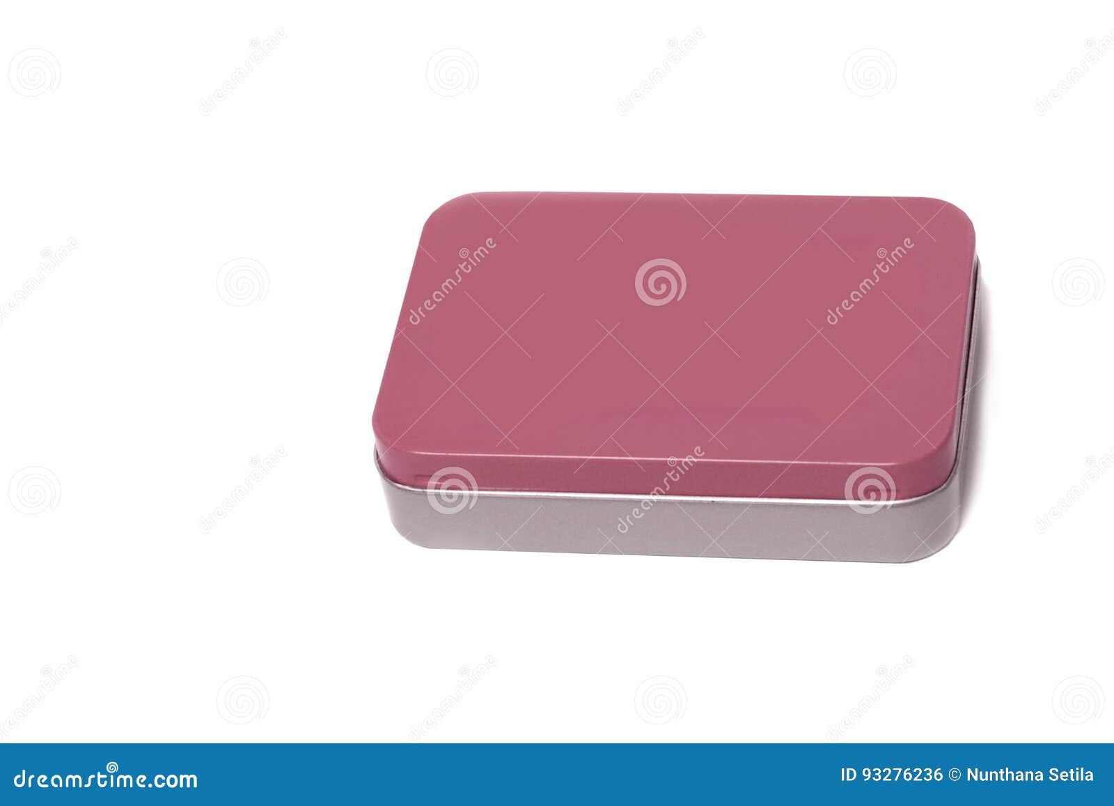 Pink Metal Box Isolated on White Stock Photo - Image of isolated, pink ...