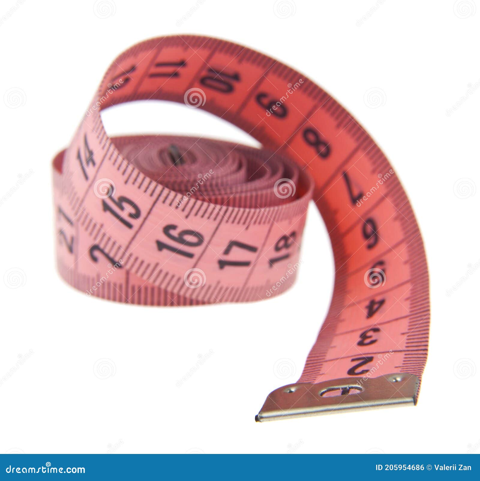 Pink Meter Isolated on White Background Stock Photo - Image of curve ...