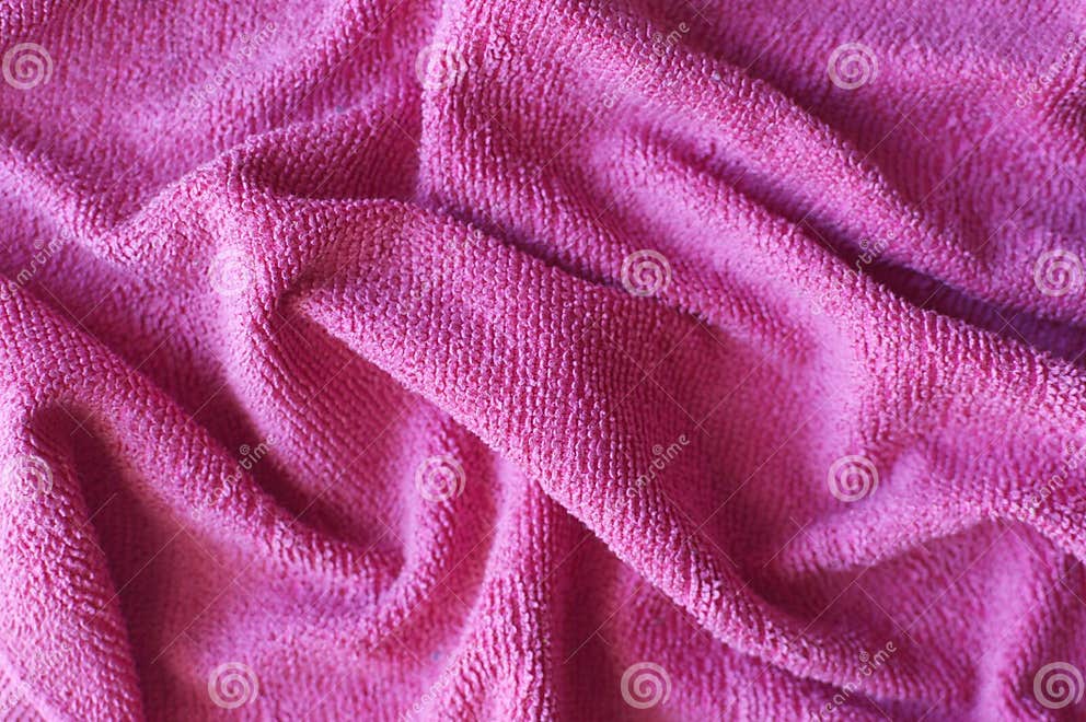 Pink Microfiber Background, Towel, Rag Stock Photo - Image of ...