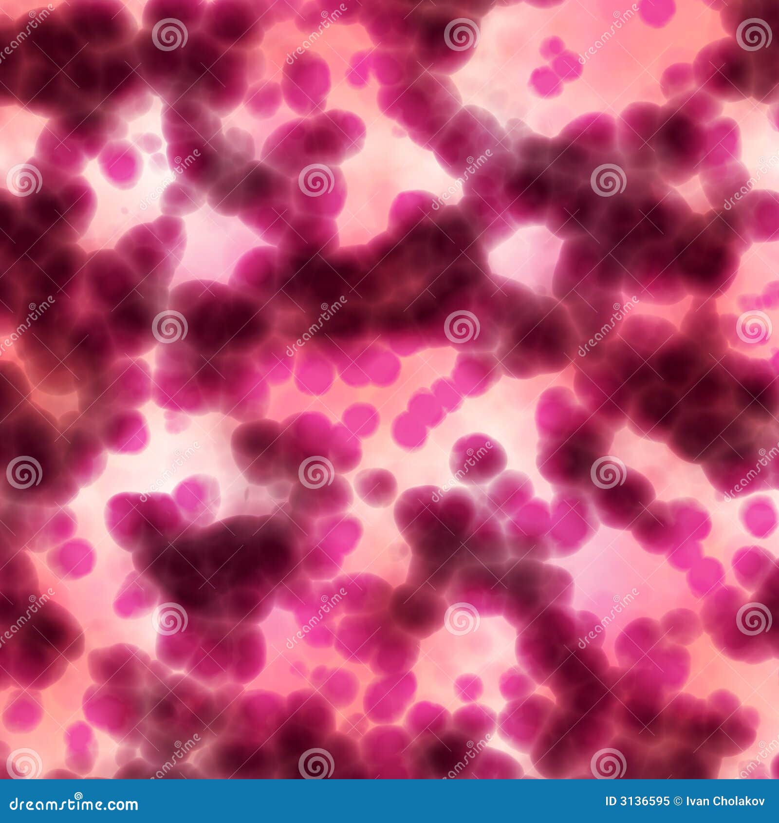 Pink microorganisms stock illustration. Illustration of bacterial - 3136595