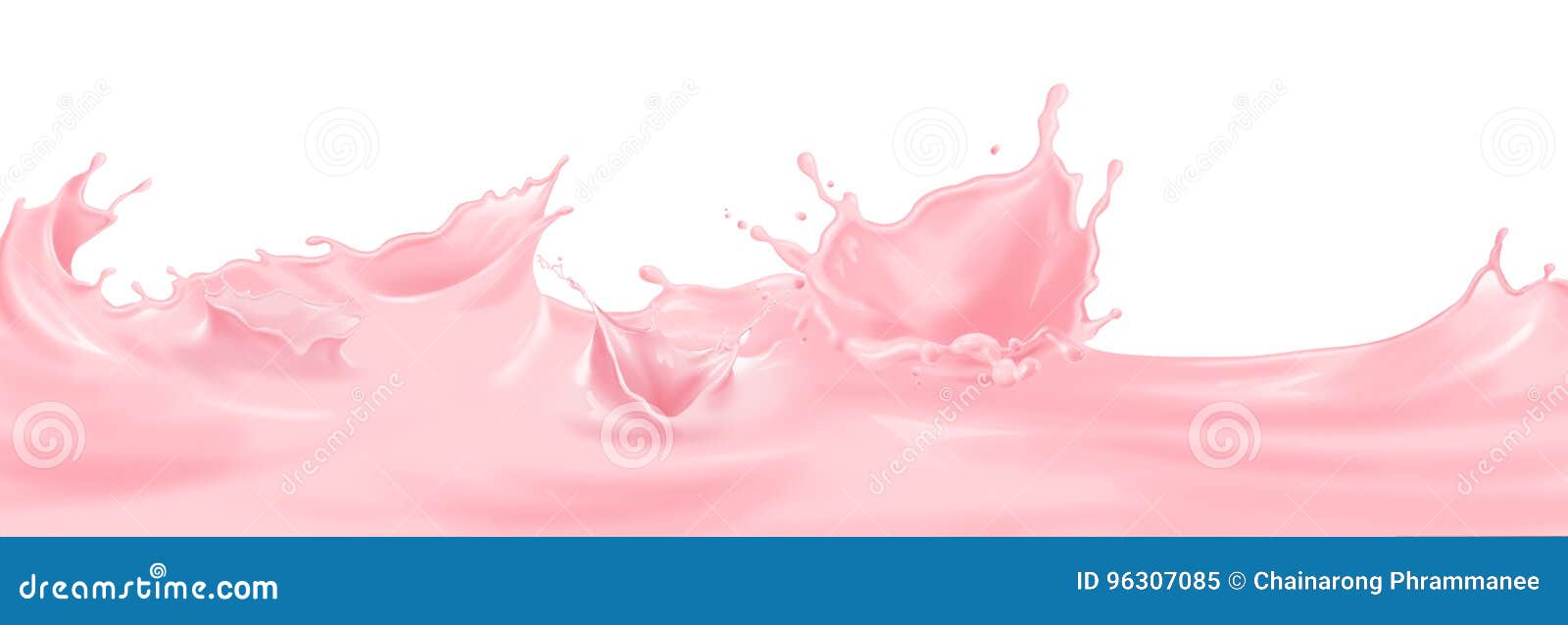 Pink Milk Splashes Set Cartoon Vector | CartoonDealer.com #186184175