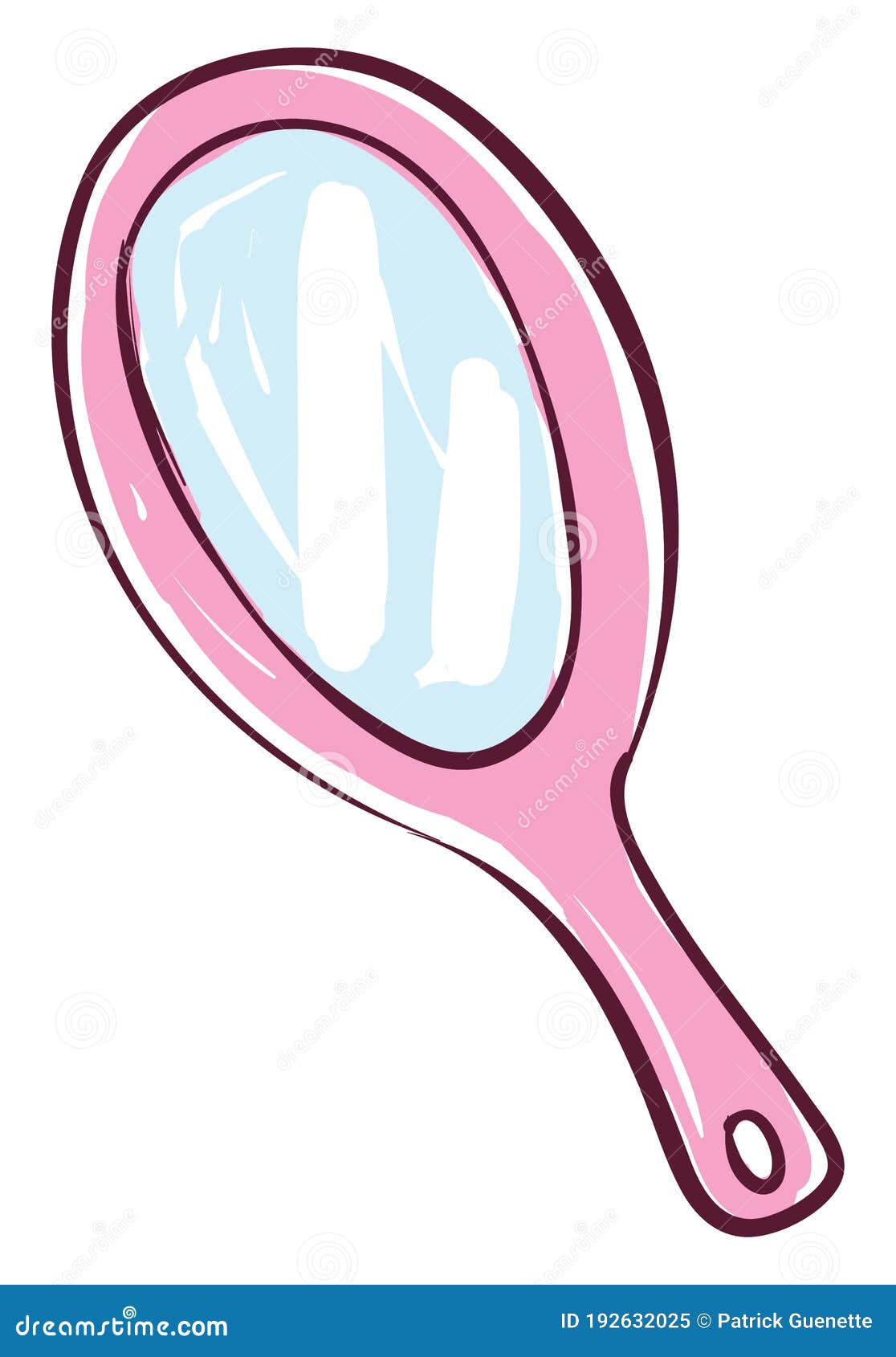 Pink Mirror, Illustration, Vector Stock Vector - Illustration of shape ...