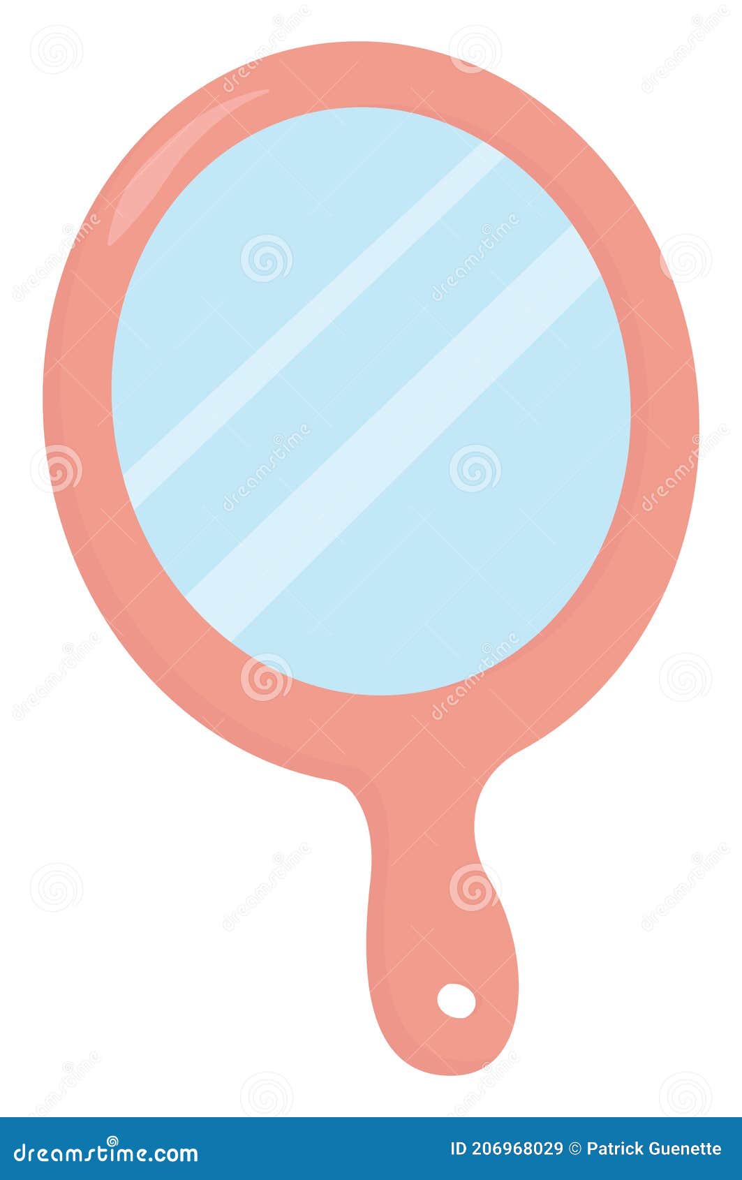Pink Mirror, Illustration, Vector Stock Vector - Illustration of frame ...