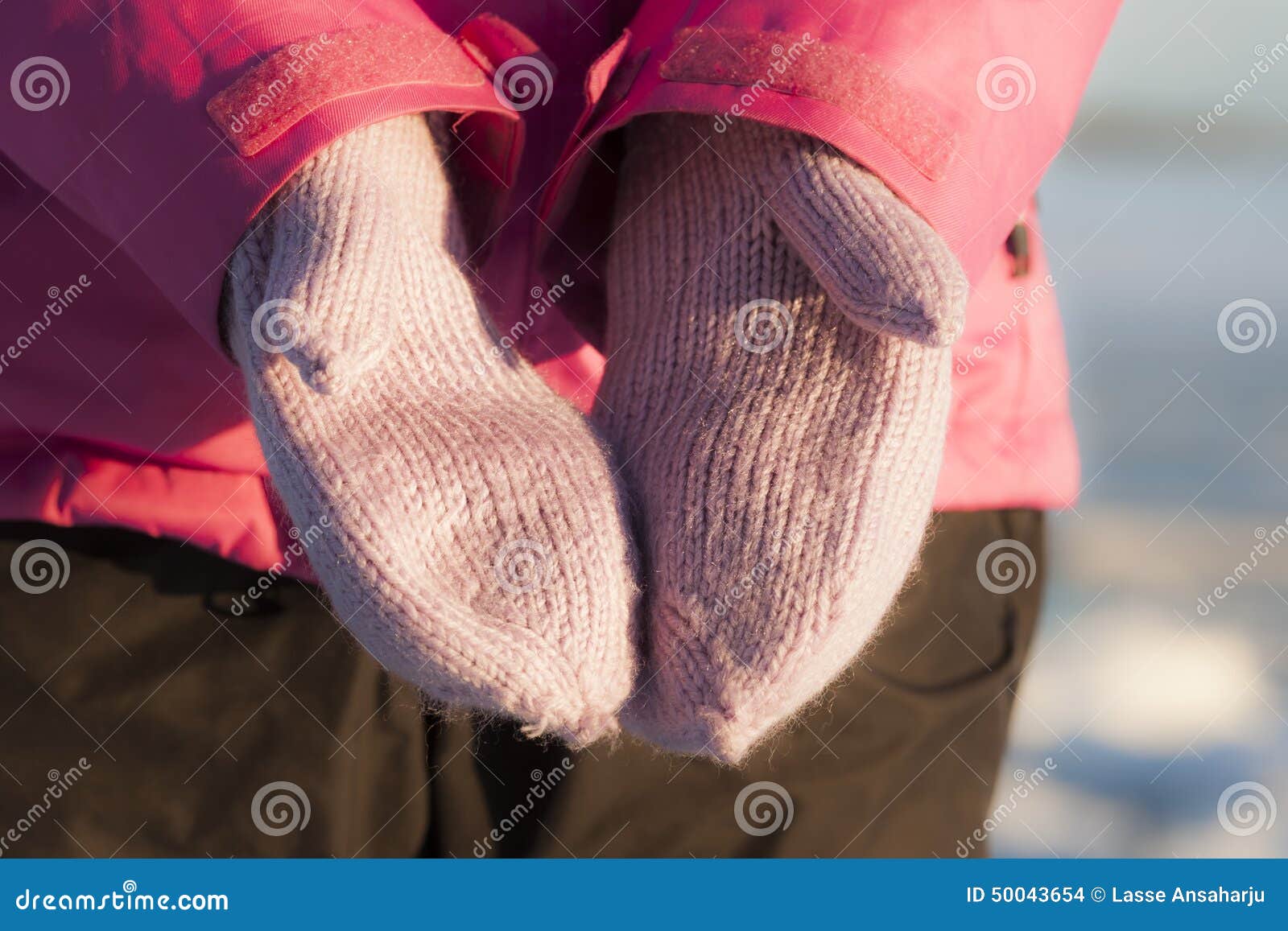 Pink Mittens stock photo. Image of accessory, garment - 50043654