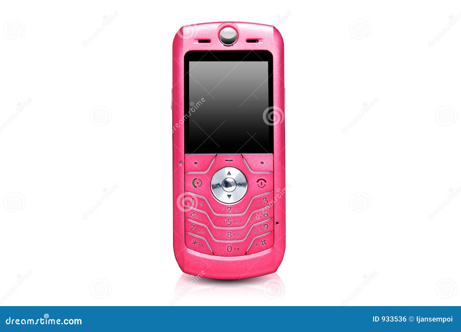 Pink Mobile Phone Royalty Free Stock Image - Image: 933536