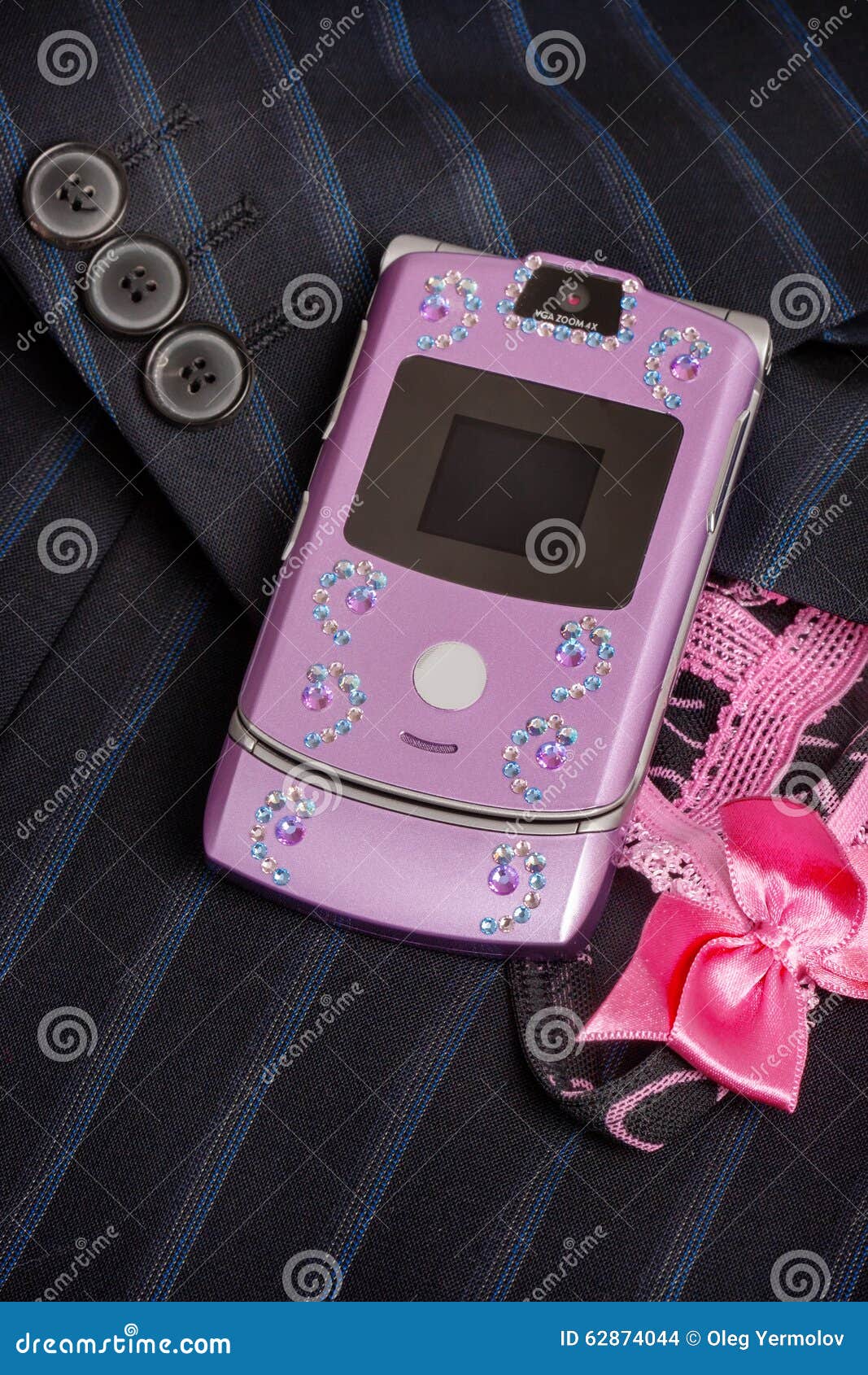 Pink mobile phone stock photo. Image of push, contact - 62874044