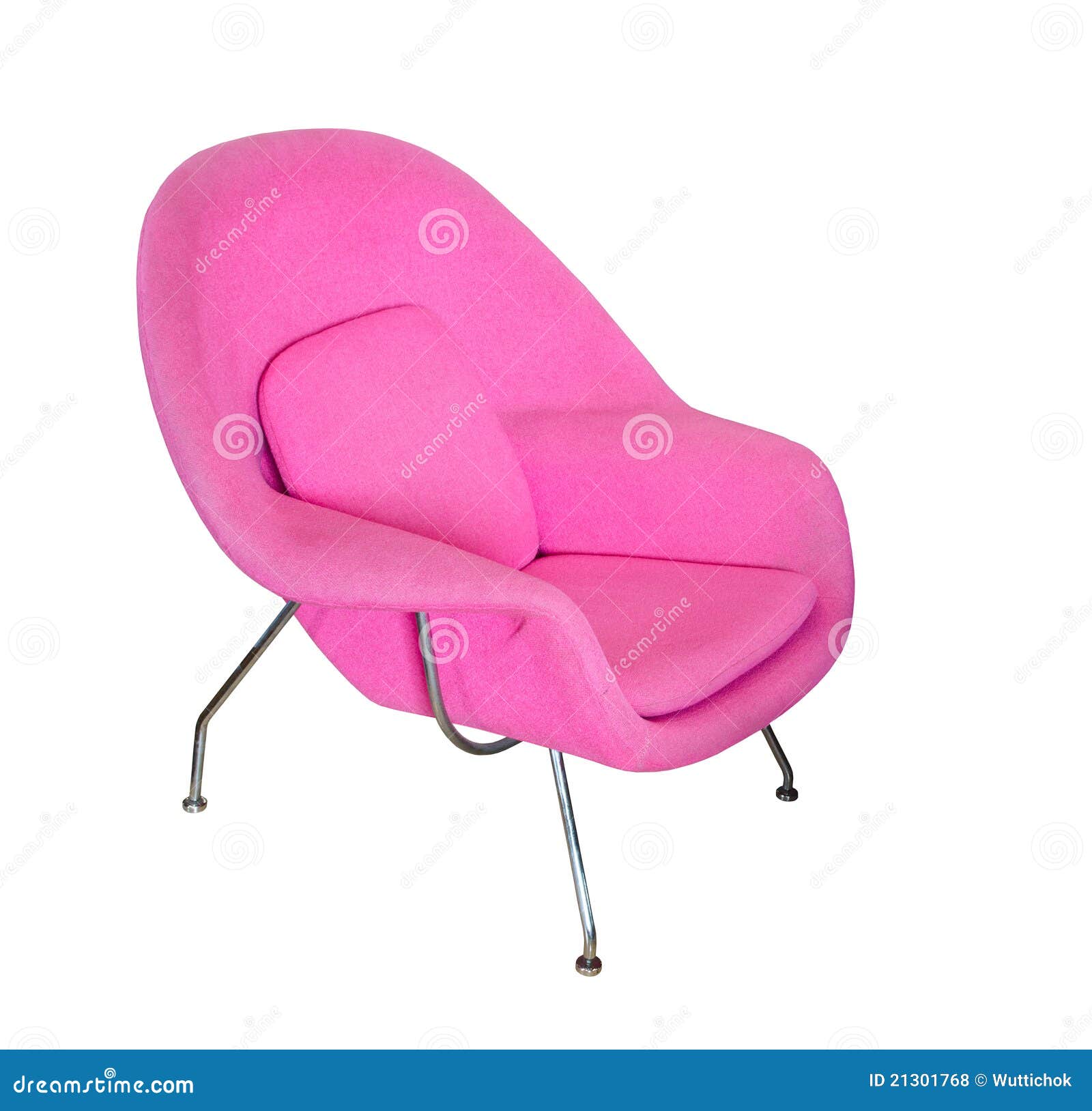 Pink modern chair stock photo. Image of fabric, cozy - 21301768