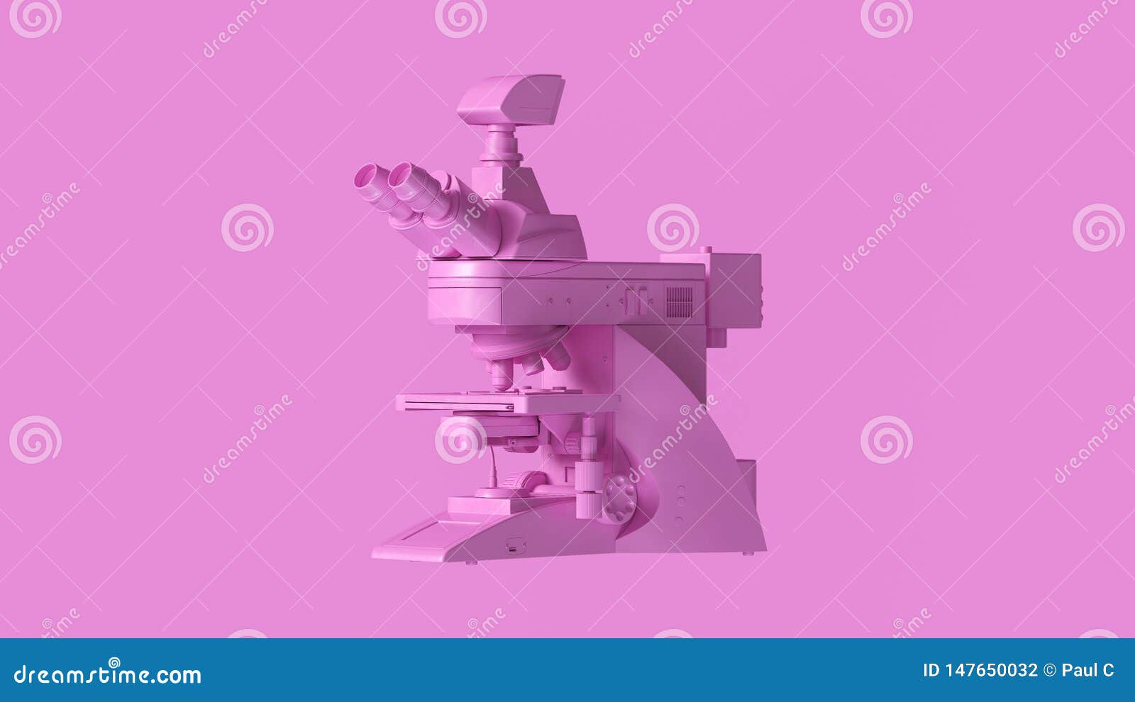 Pink Modern Digital Microscope Stock Illustration - Illustration of ...