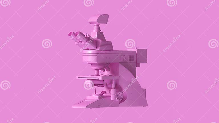 Pink Modern Digital Microscope Stock Illustration - Illustration of ...