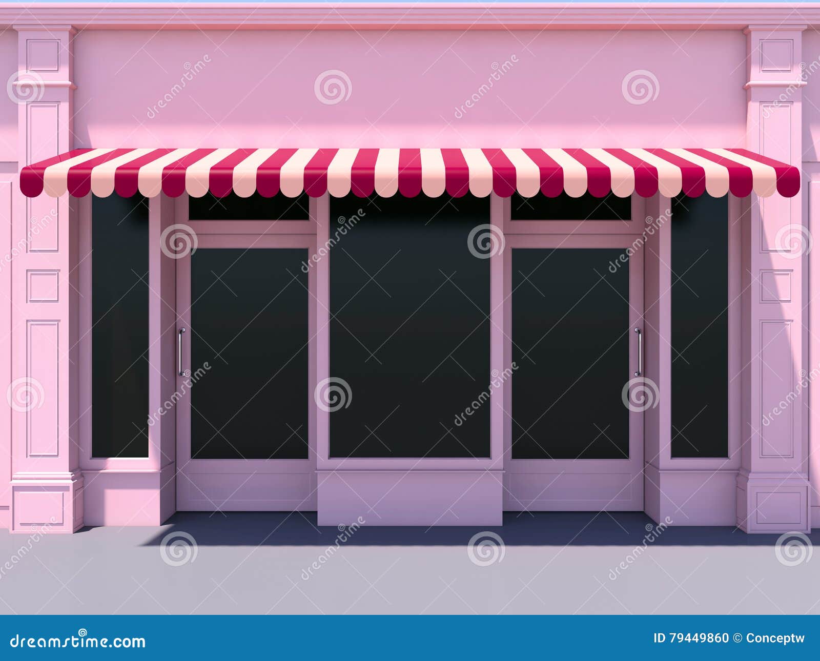 Classic Store Facade Royalty-Free Stock Image | CartoonDealer.com #79342180