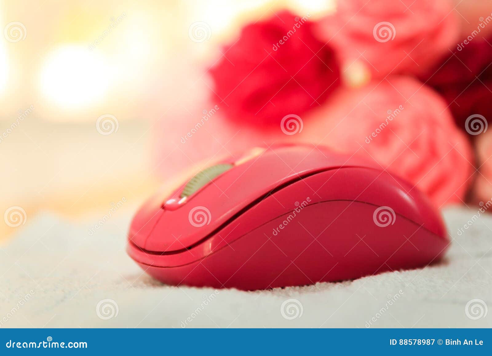 Pink mouse stock image. Image of folwer, light, rose - 88578987