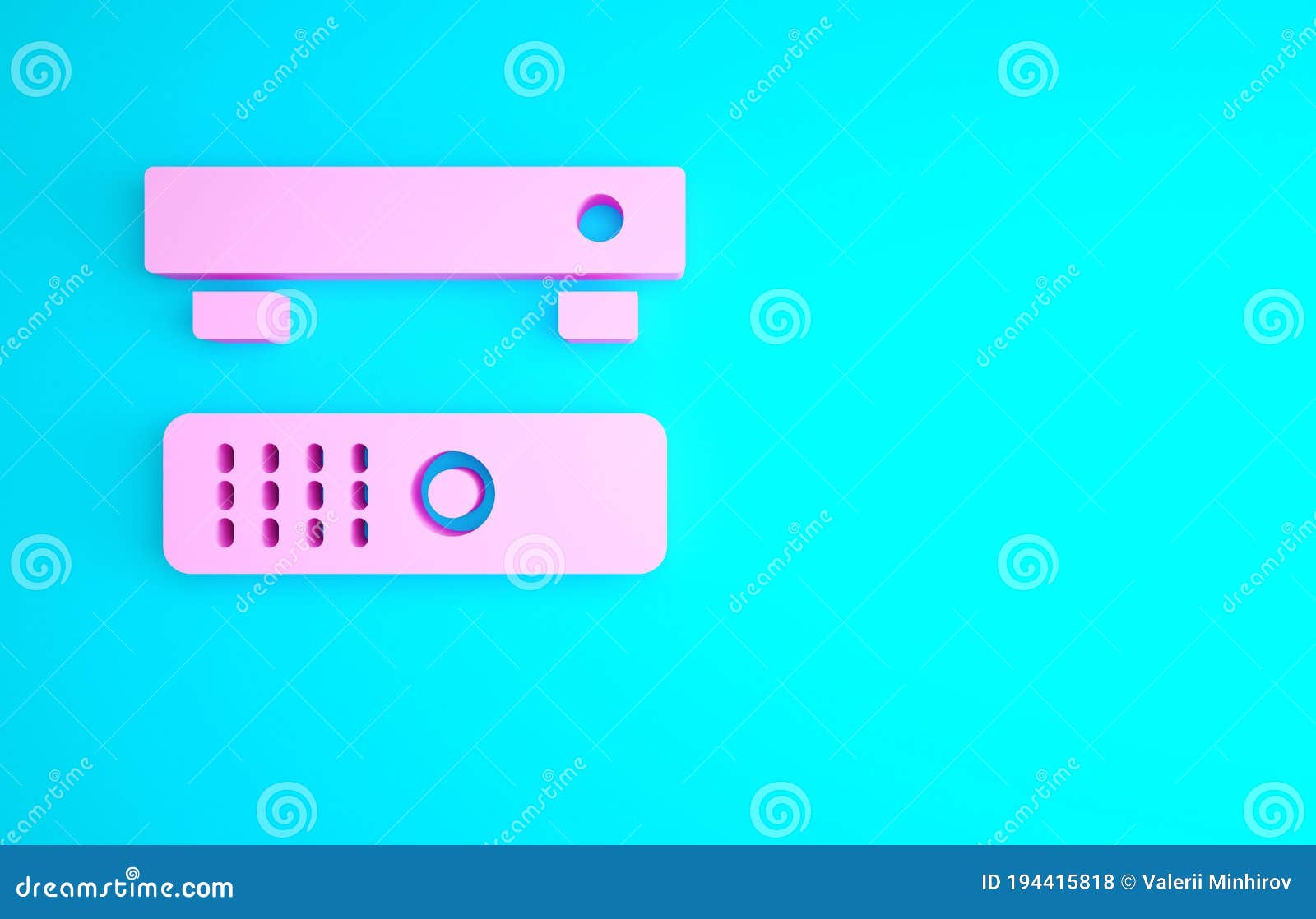 Pink Multimedia and TV Box Receiver and Player with Remote Controller ...