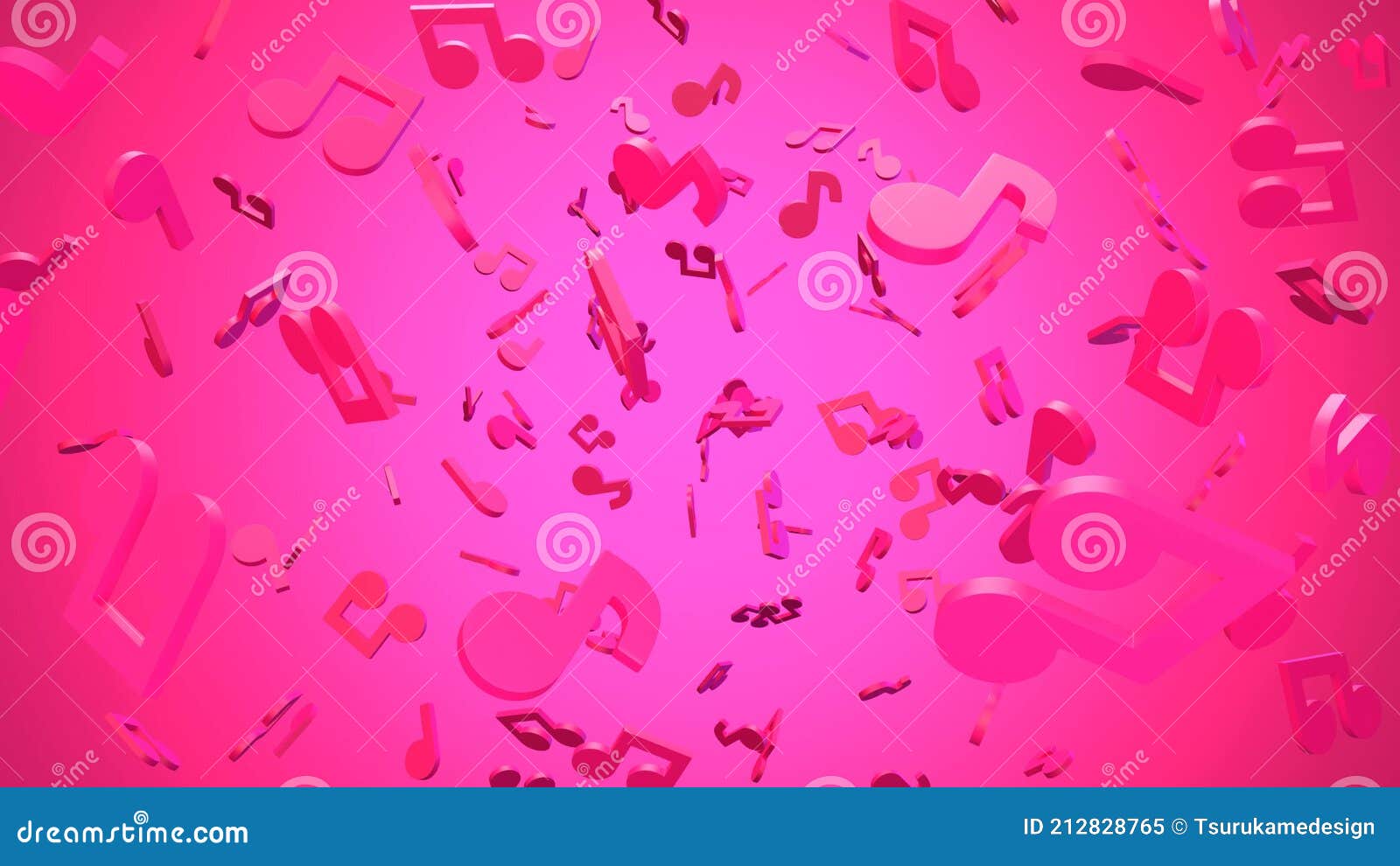 Pink Musical Notes on Pink Background. Stock Video - Video of animation ...