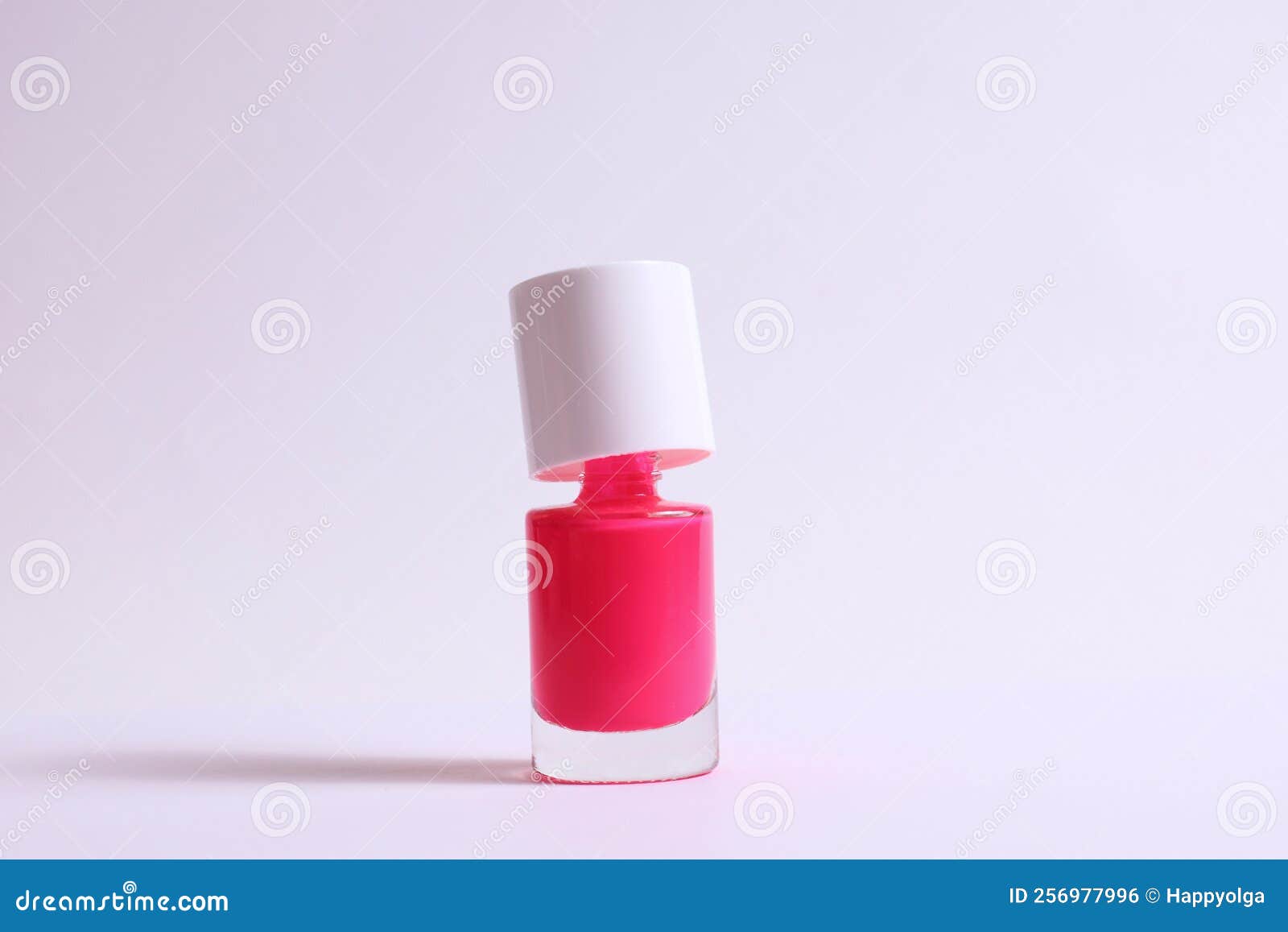 Pink Nail Polish, Smear Enamel Stock Photo - Image of makeup, pedicure ...