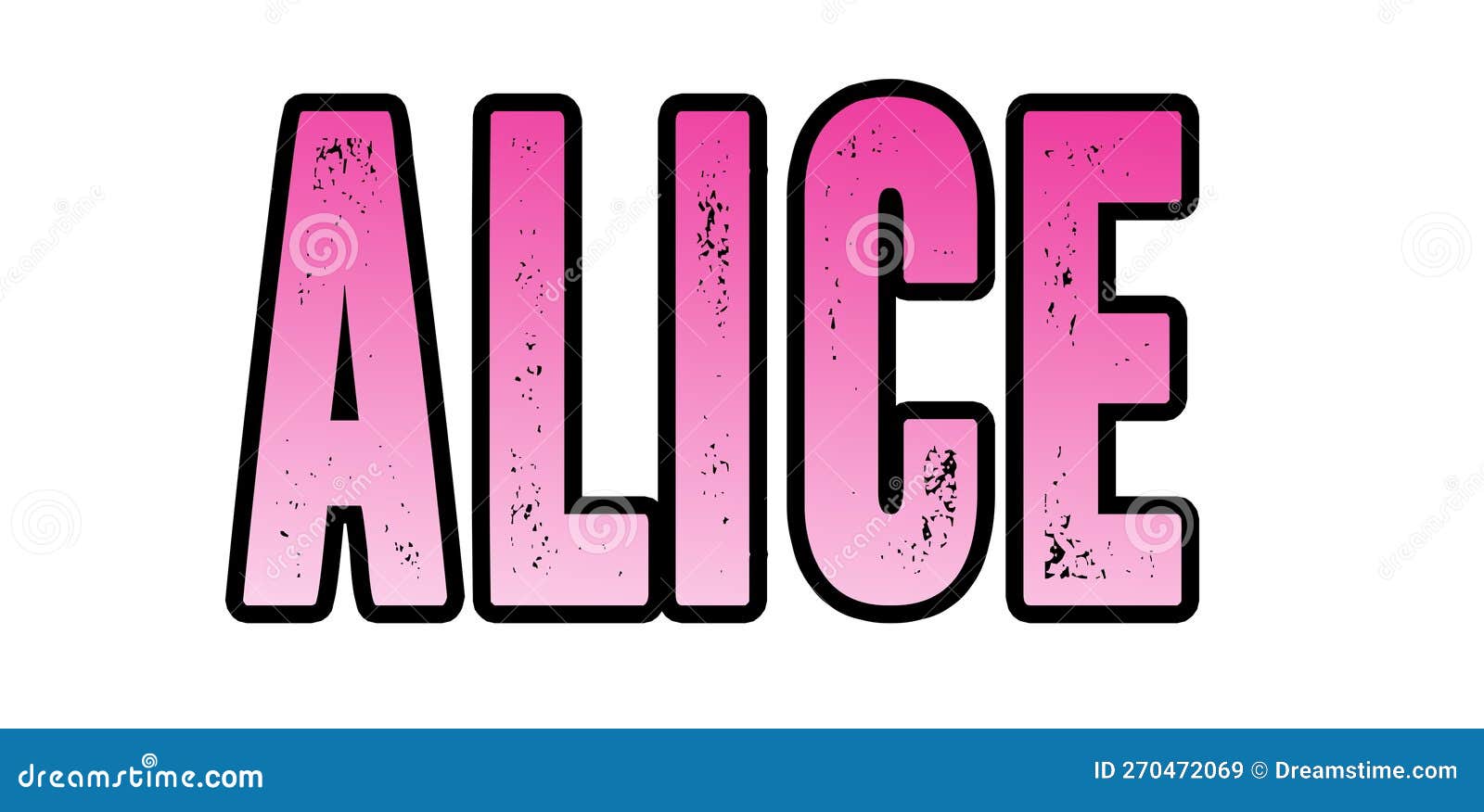 Pink name Alice stock illustration. Illustration of cool - 270472069