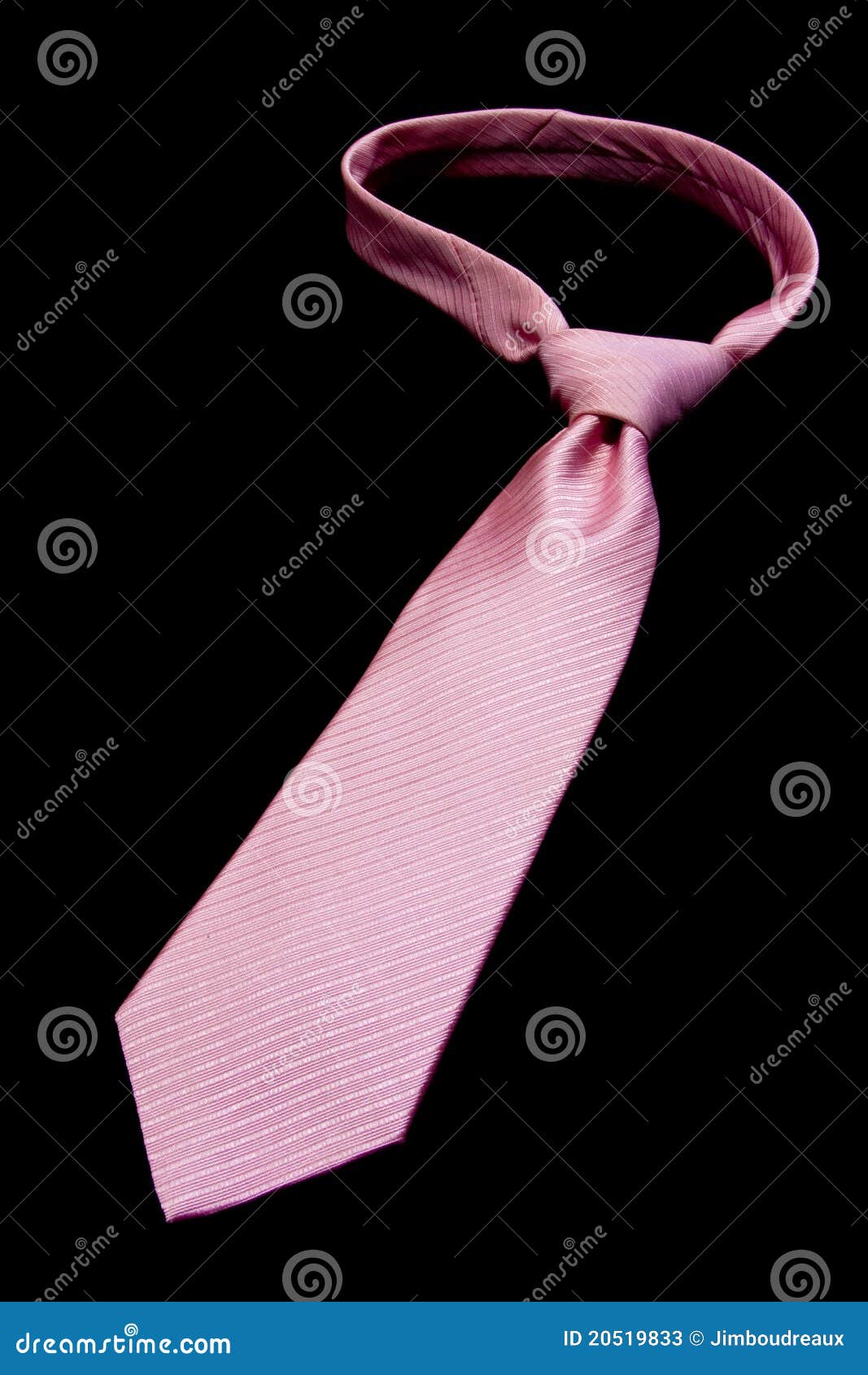 Pink Necktie Isolated on Black Stock Image - Image of office, person ...