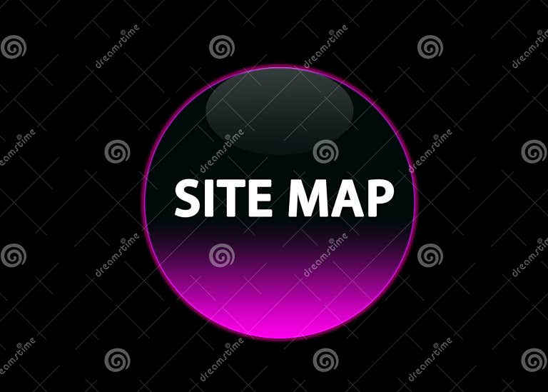 Pink neon buttom site map stock illustration. Illustration of colorful ...