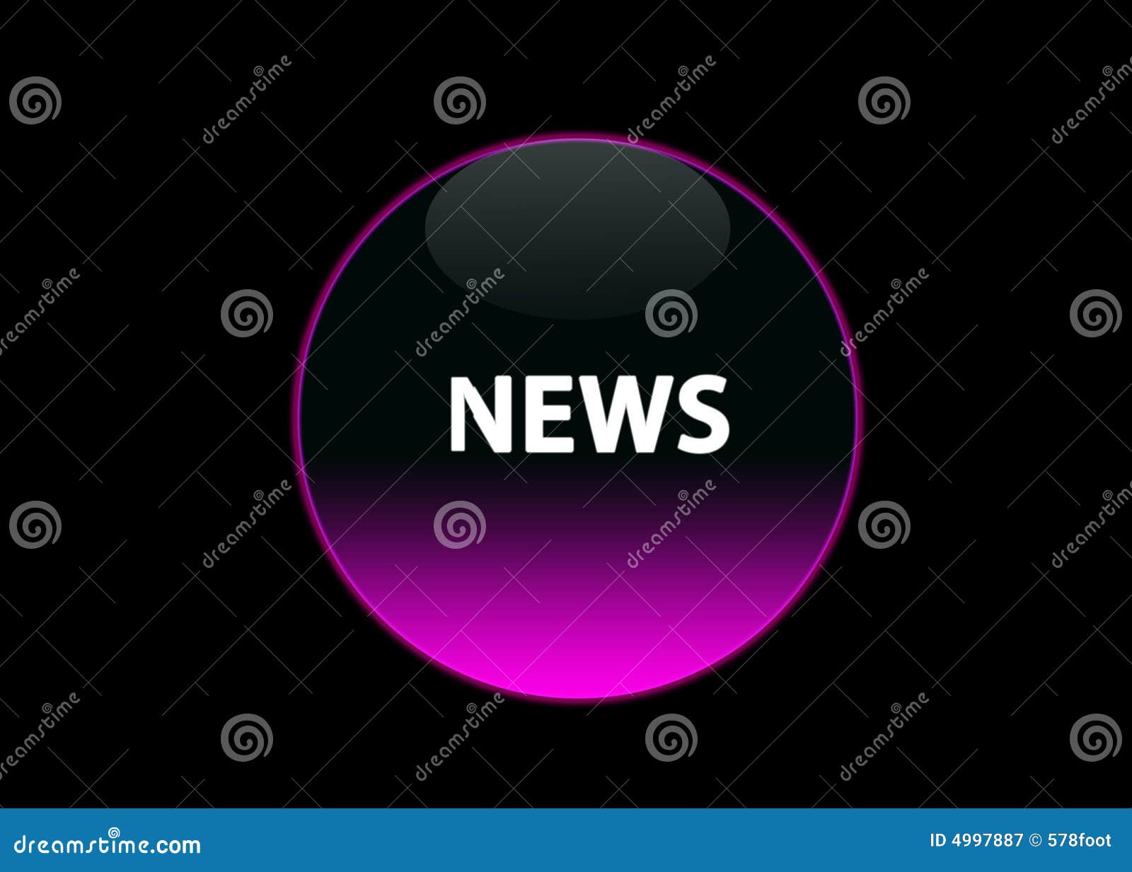 Pink neon button news stock illustration. Illustration of black - 4997887
