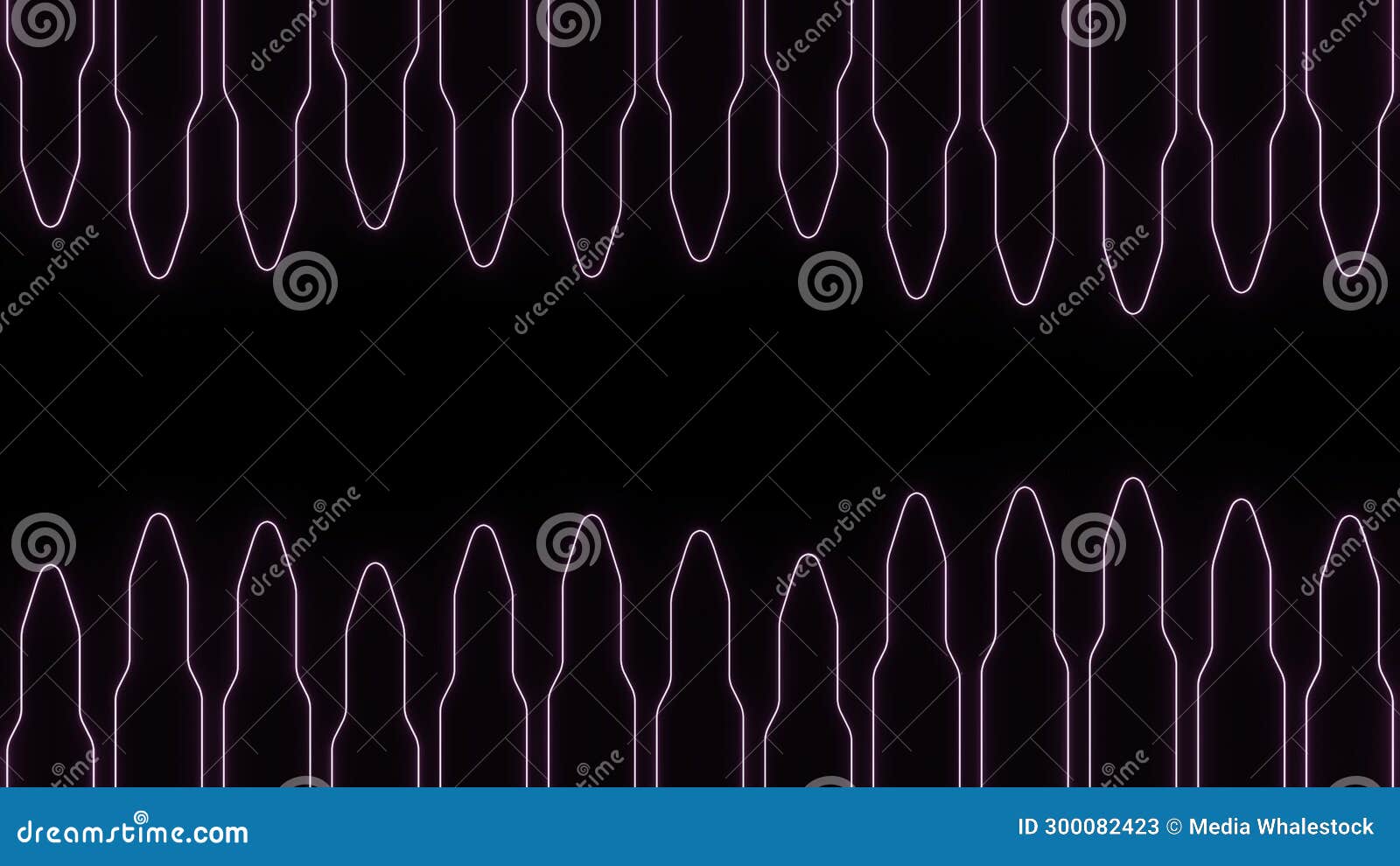 Pink Neon Silhouettes on a Black Background. Design. Two Rows of Bullet ...