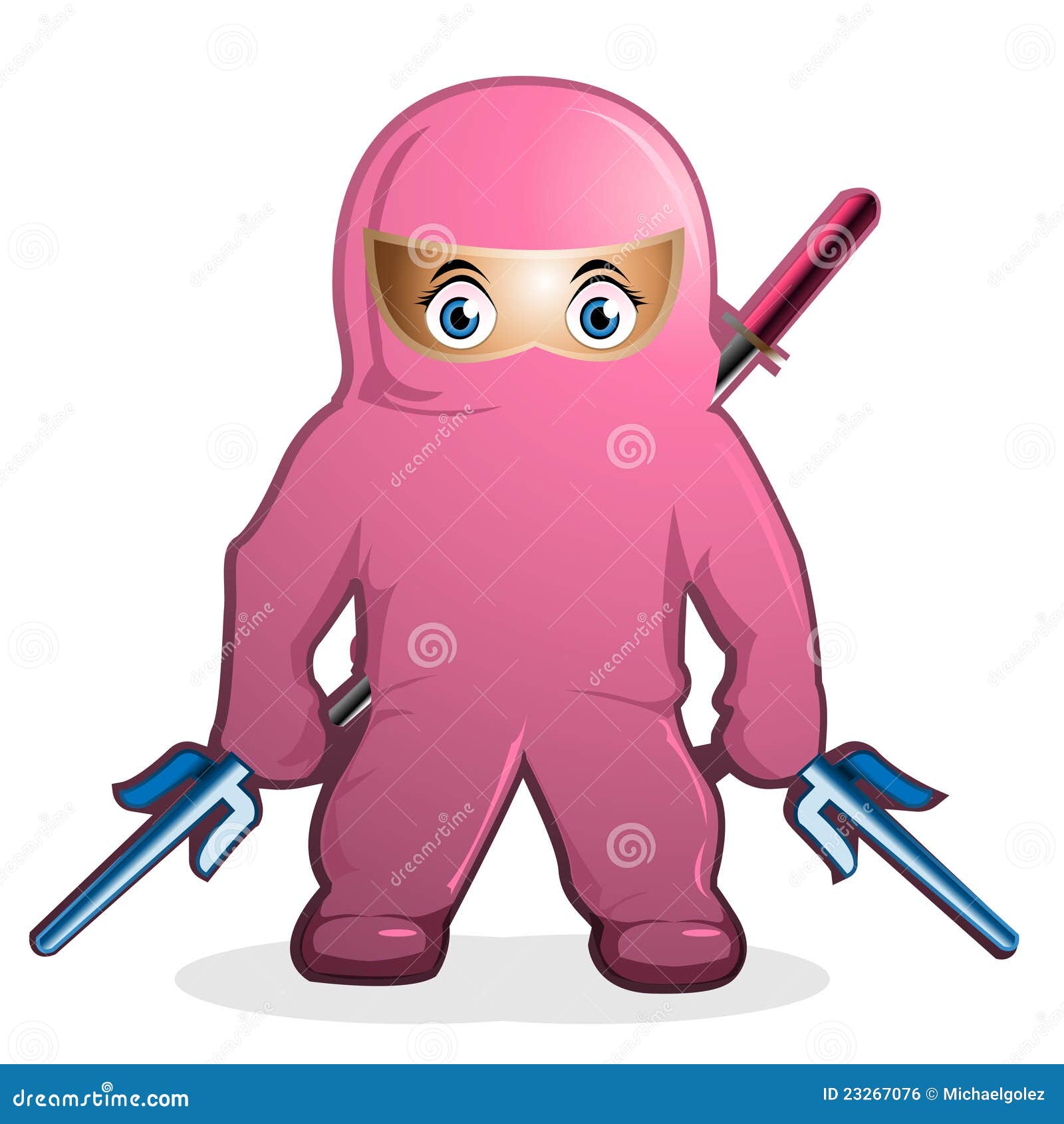Ninja Cartoon Set Royalty-Free Illustration | CartoonDealer.com #97206135