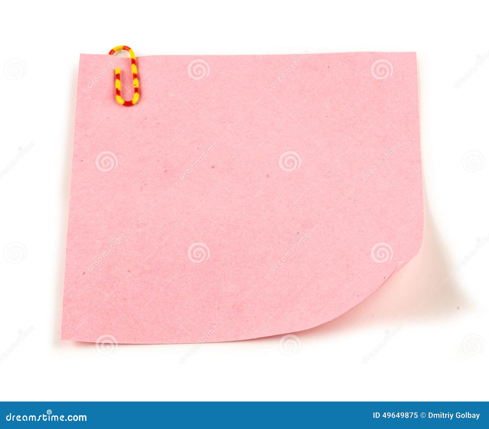 Pink Note paper stock image. Image of accessories, empty - 49649875