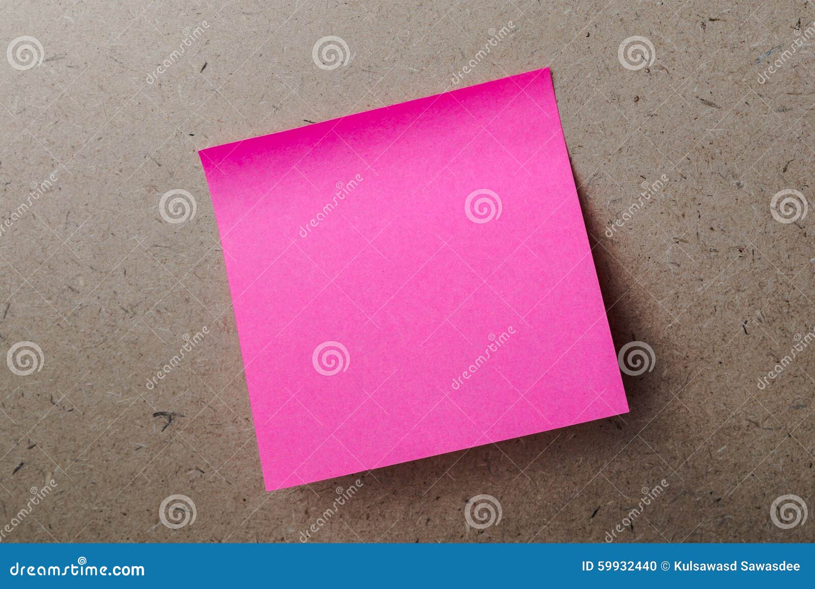 Pink Note Paper on Wood Board As a Background Stock Photo - Image of ...