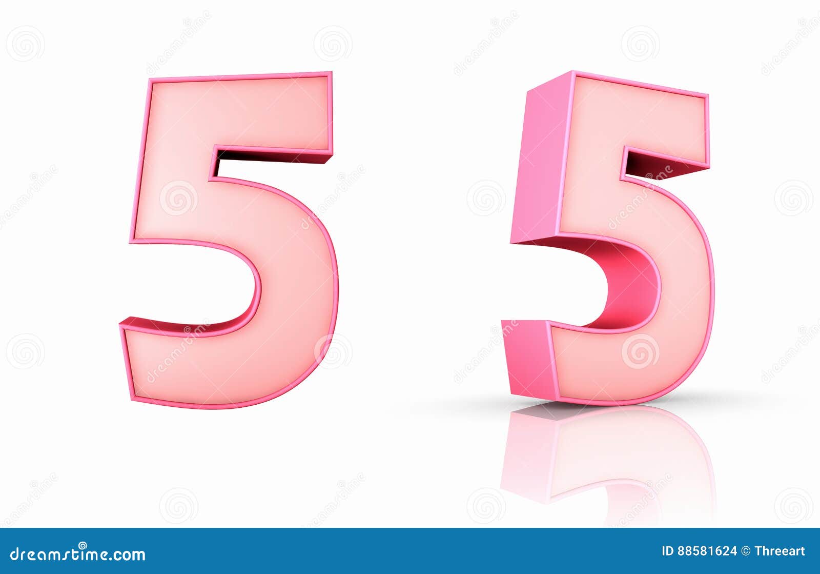 Pink Number 136 Birthday Candle On White Background Royalty-Free Stock ...