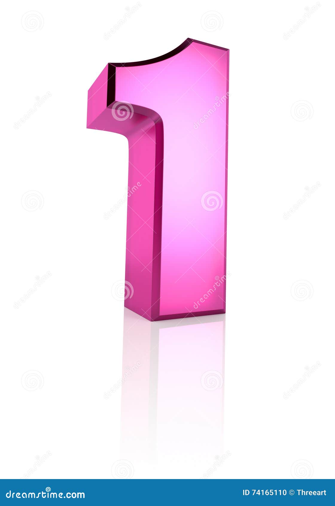 Pink Number 136 Birthday Candle On White Background Royalty-Free Stock ...