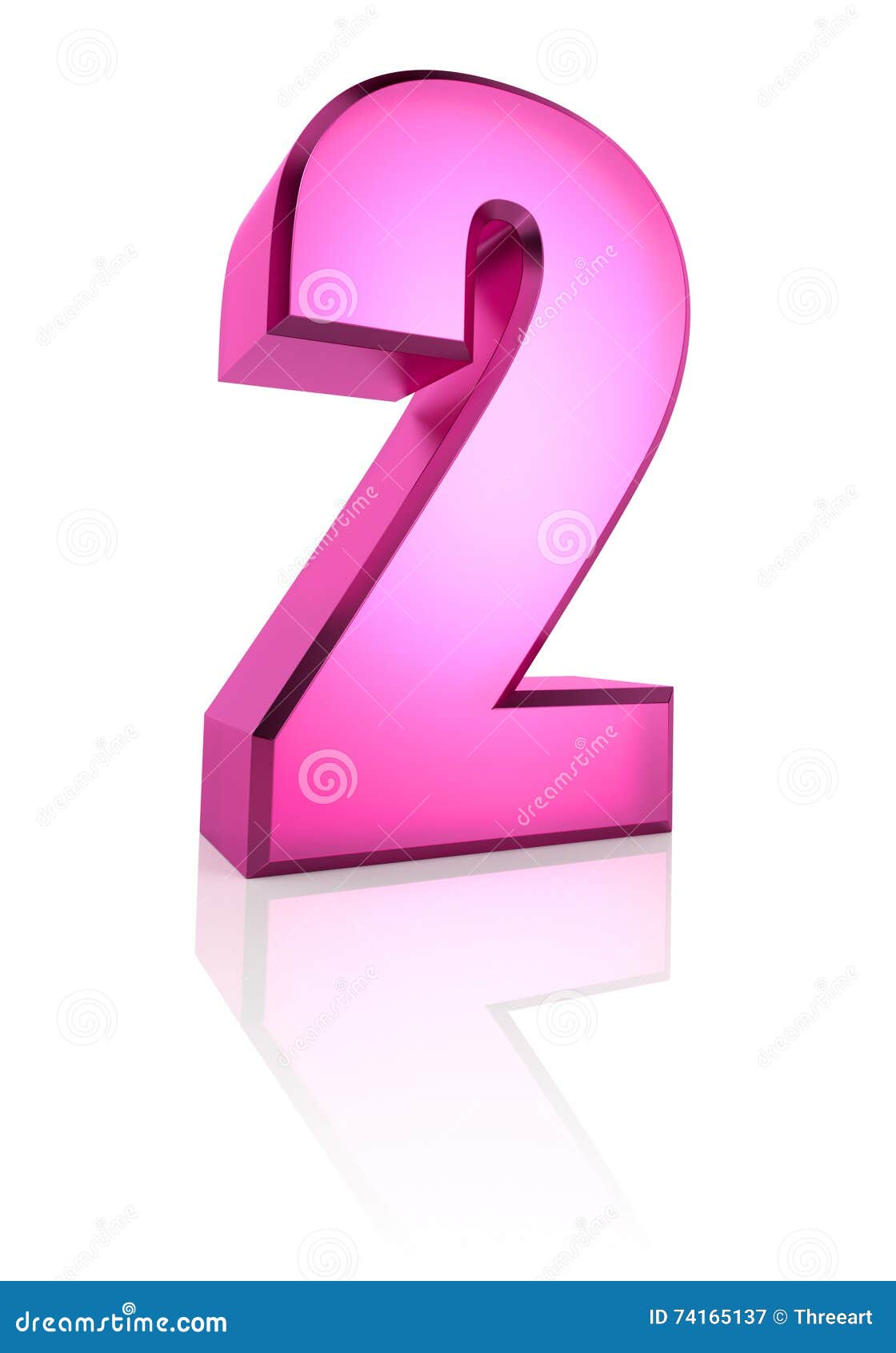 Pink Number 136 Birthday Candle On White Background Royalty-Free Stock ...